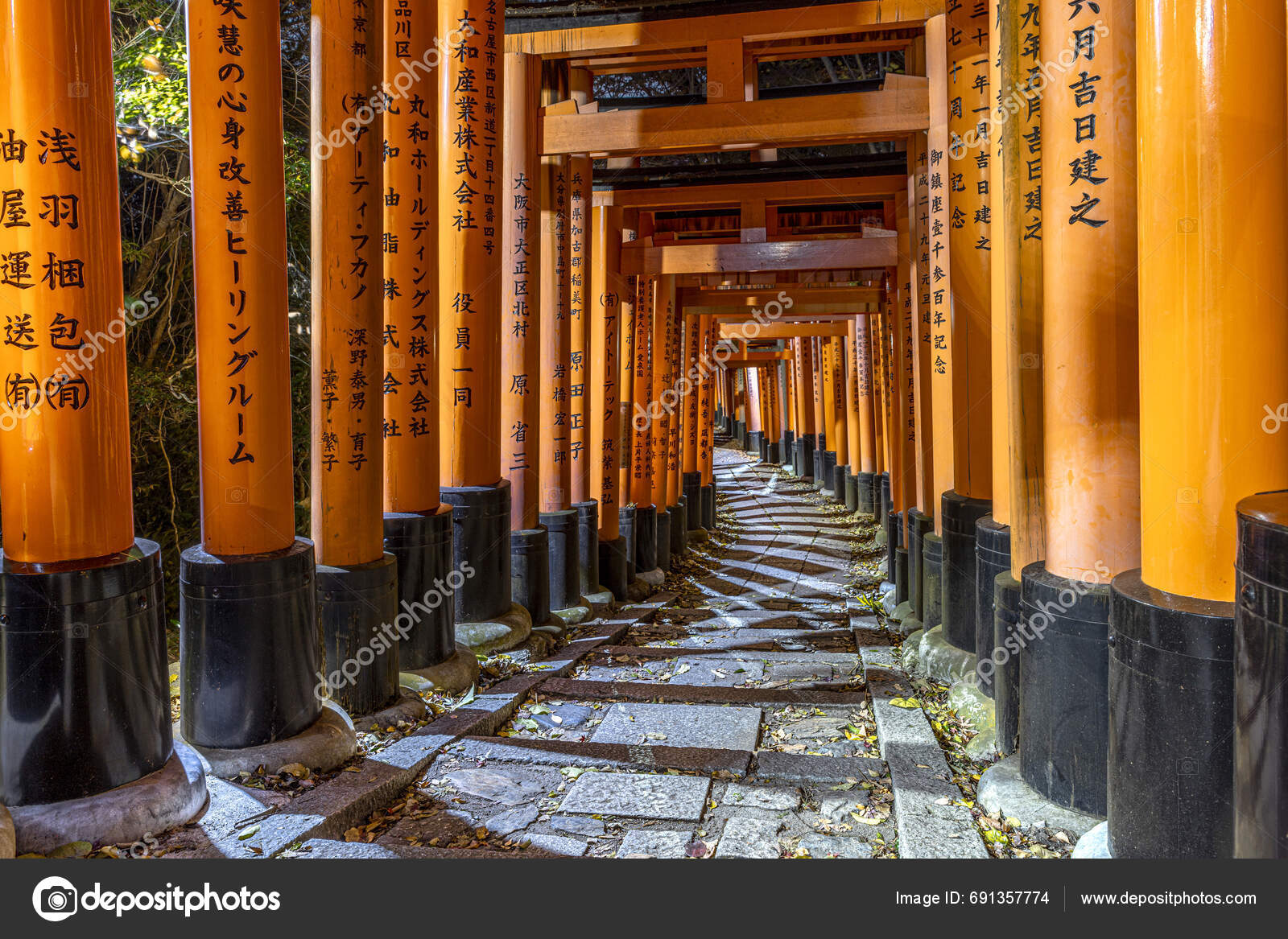 Path Torii Fushimi Inari Temple Kyoto — Stock Editorial Photo © jukai5 ...