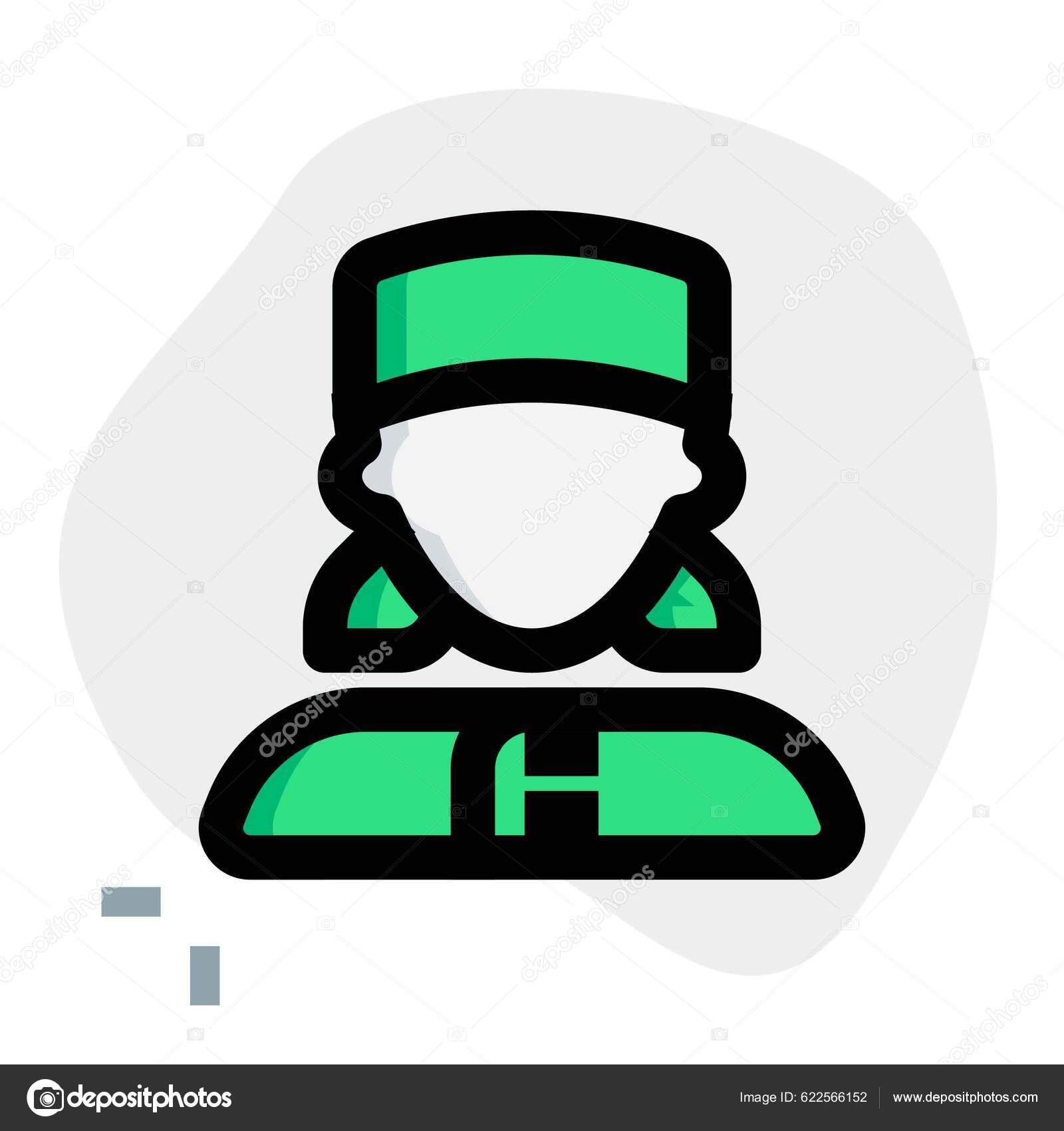 Female Concierge Serving Hotel Guests Stock Vector by ©get4net 622566152