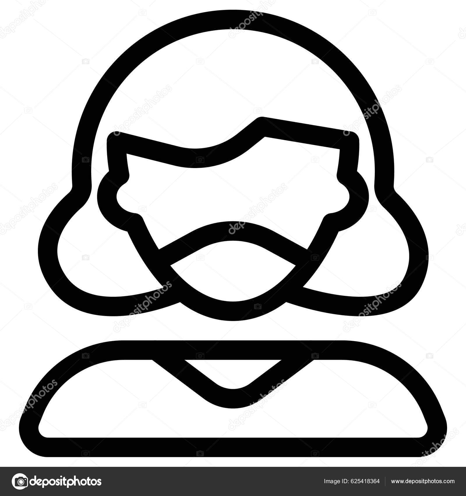 Female Mask Standard Precaution Stock Vector by ©get4net 625418364