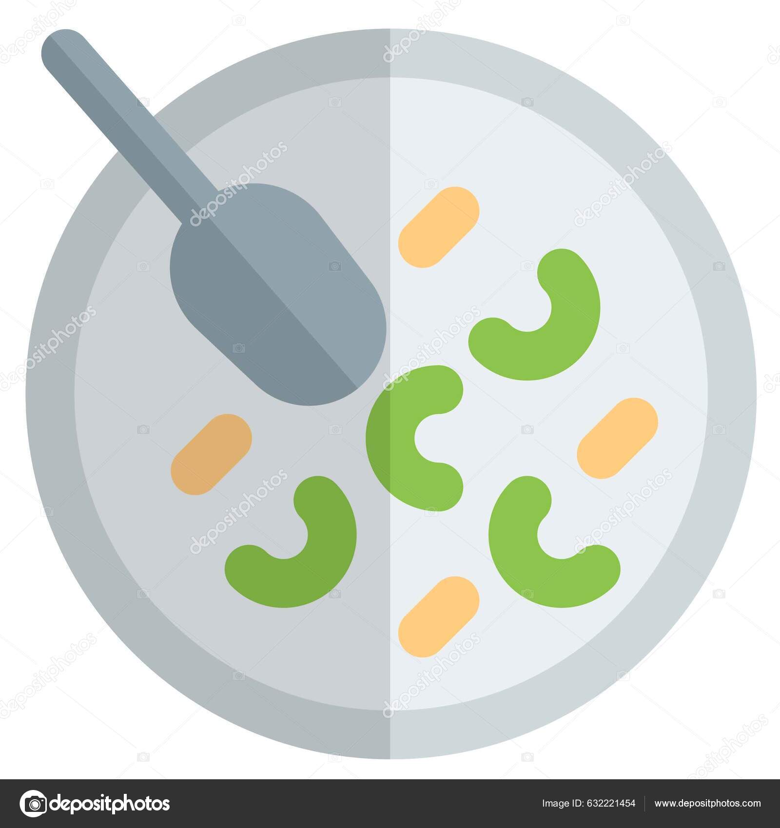 Chicken Congee Line Icon Set Stock Vector by ©get4net 632221454