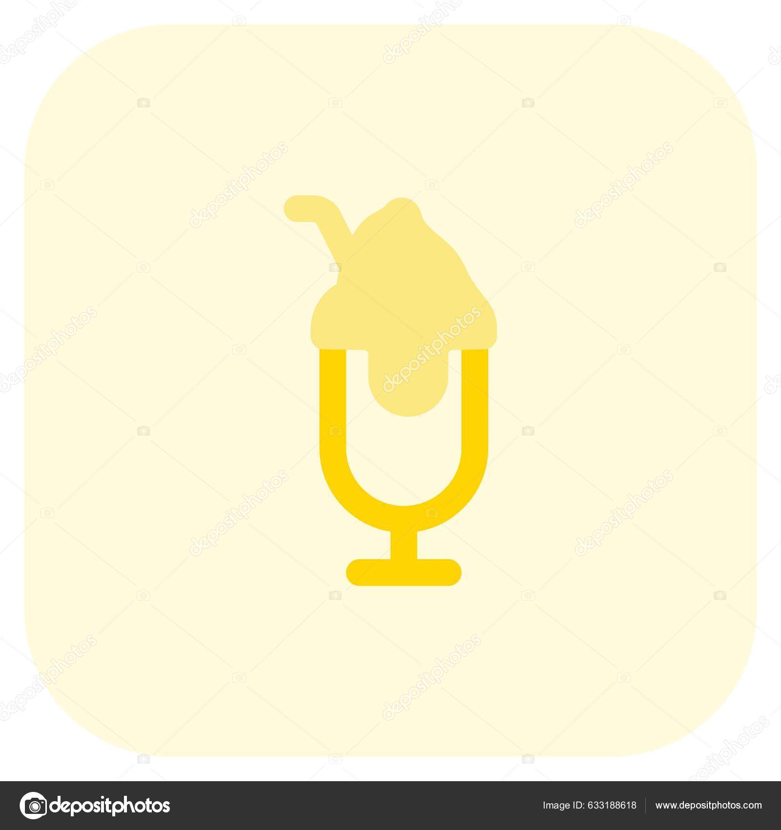 Milkshake Beverage Light Icon Set Stock Vector by ©get4net 633188618