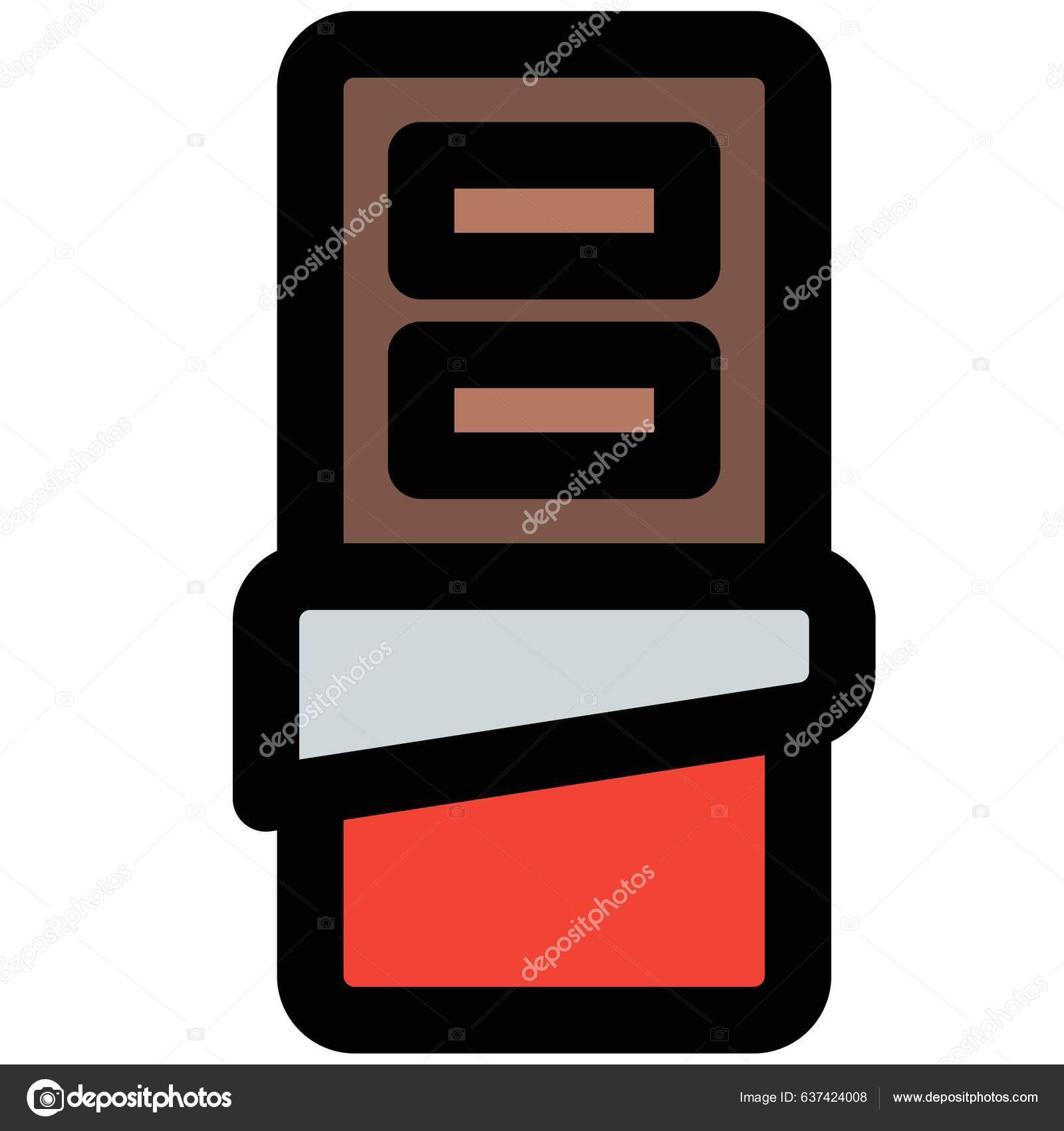 Dark Yummy Chocolate Wrapper Stock Vector by ©get4net 637424008