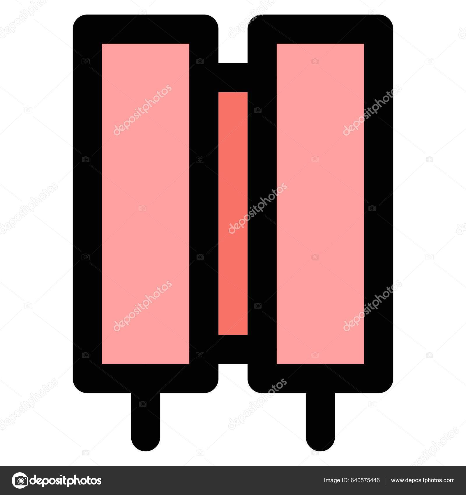 Slushy Double Moulded Ice Pops Stock Vector by ©get4net 640575446