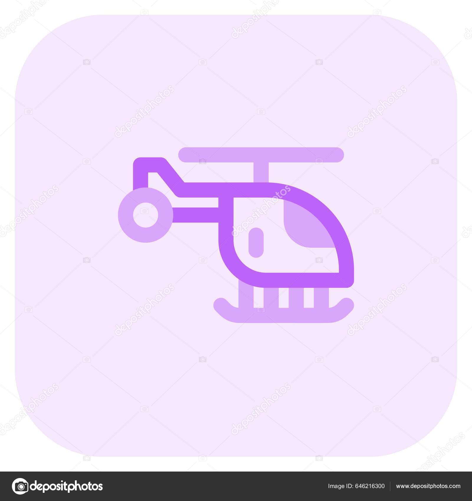 Helicopter Rotor Equipped Flying Machine Stock Vector by ©get4net 646216300