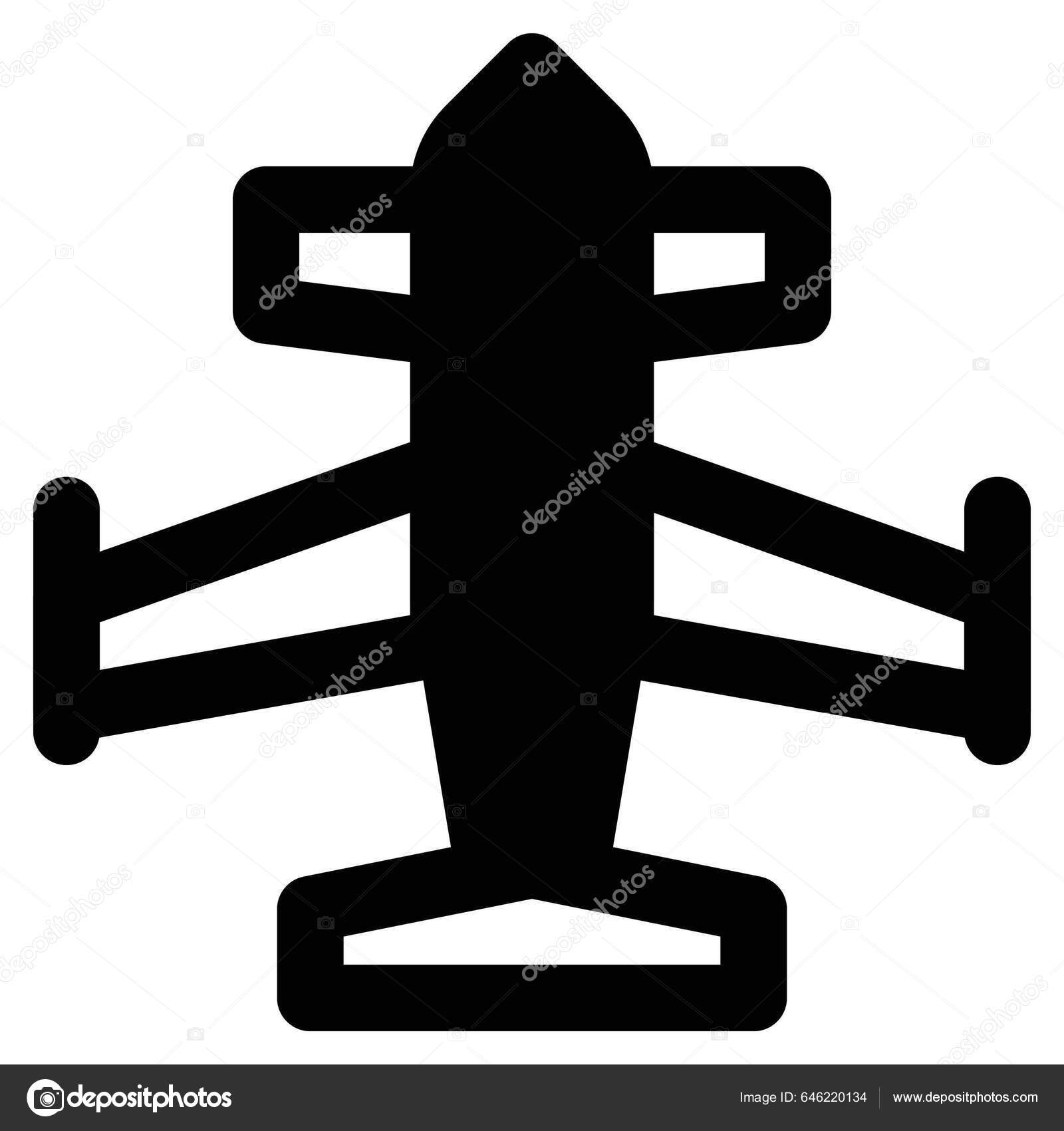 Low Powered Monster Plane Large Wingspan Stock Vector by ©get4net 646220134