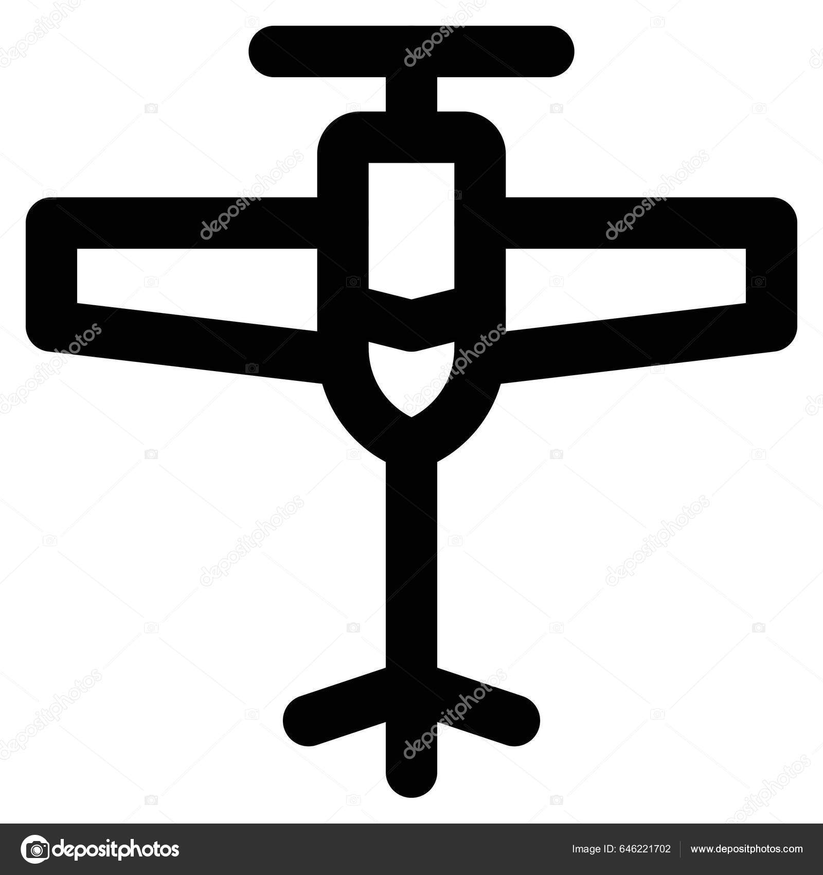 Heavy Motor Glider Equipped Engine Stock Vector by ©get4net 646221702