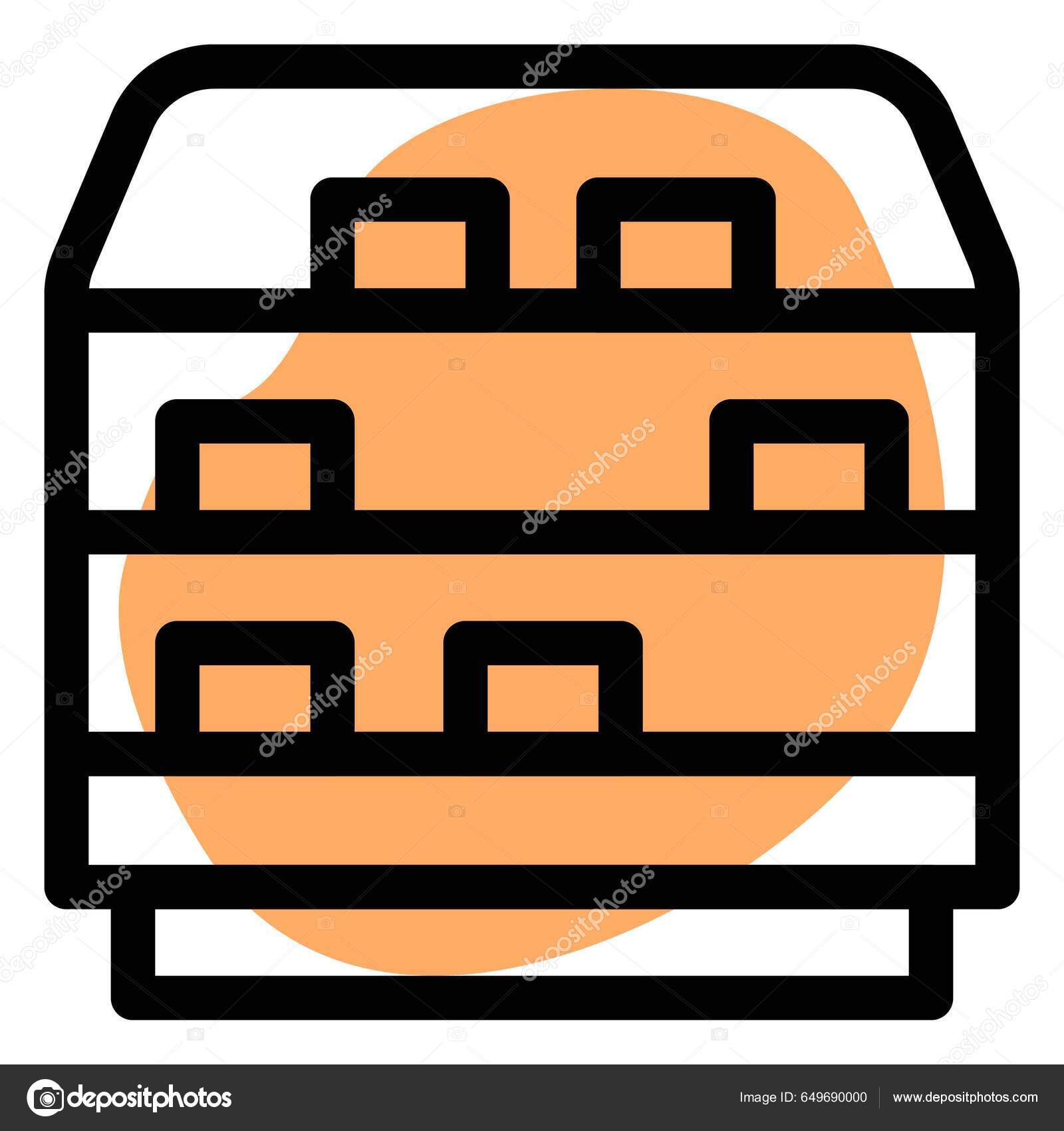 Vitrine Una Vitrina Con Múltiples Estantes Vector de stock por ©get4net ...