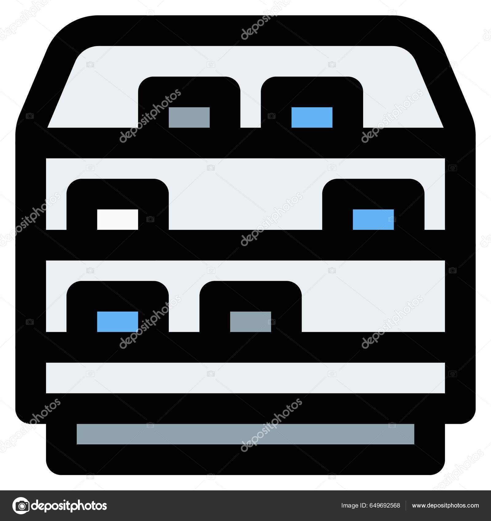 Vitrine Una Vitrina Con Múltiples Estantes Vector de stock por ©get4net ...