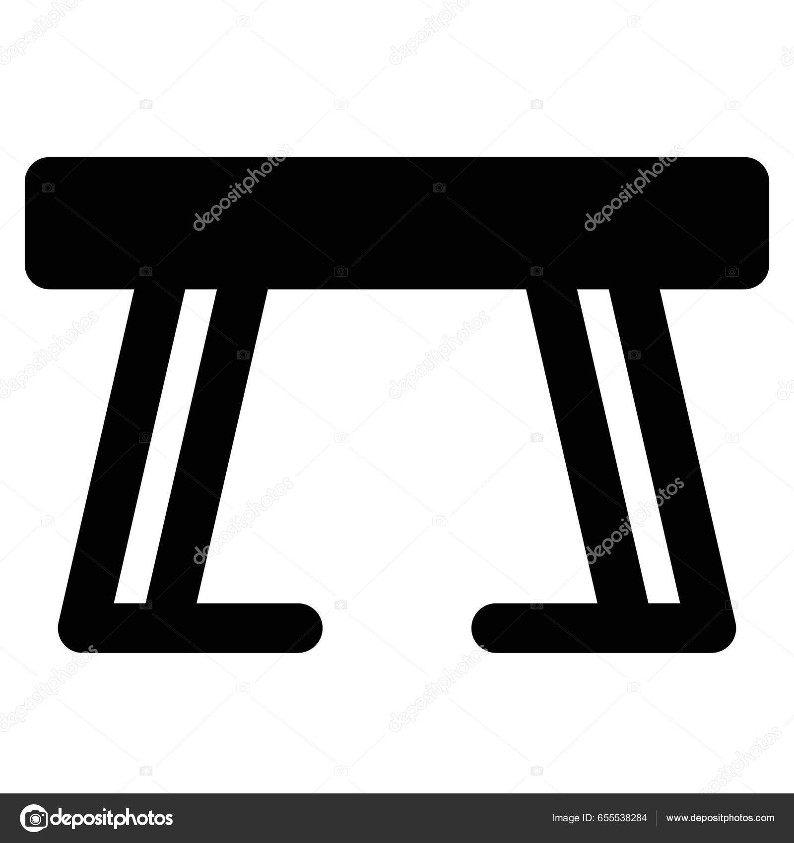 Kitchen Table Made Wood Large Counter Stock Vector by ©get4net 655538284