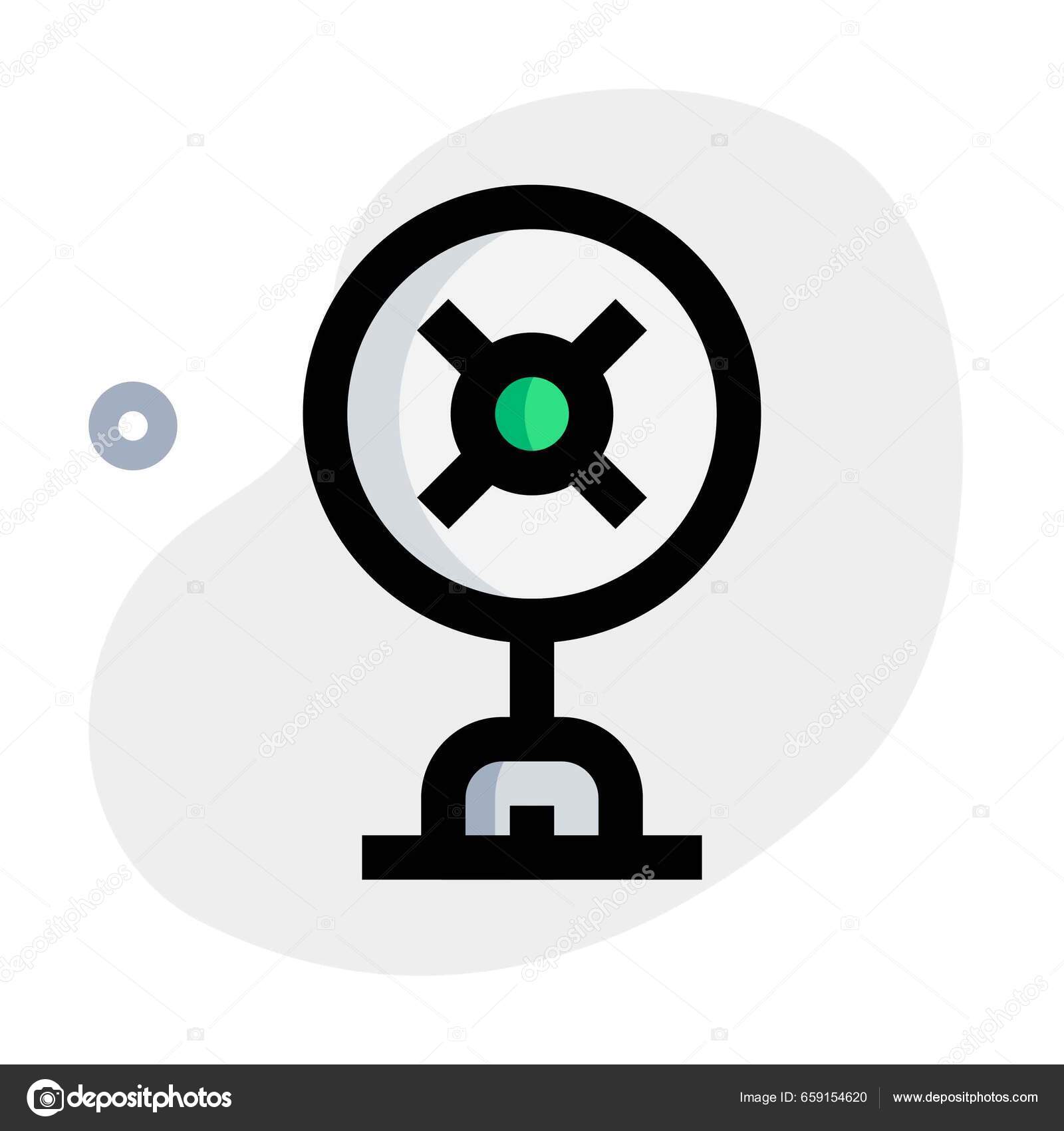 Table Fan Rotating Blades Stock Vector by ©get4net 659154620