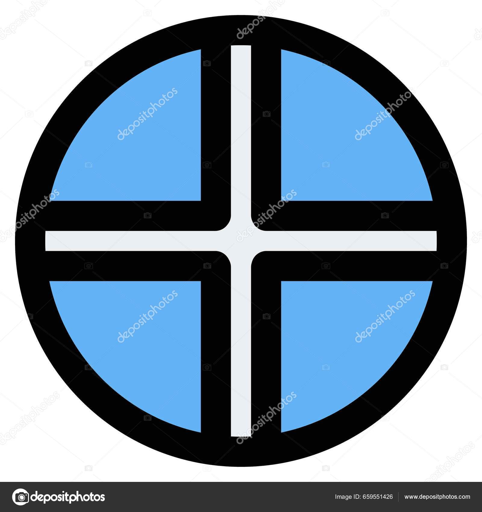 Rounded Stylish Window Interior Decor Stock Vector by ©get4net 659551426