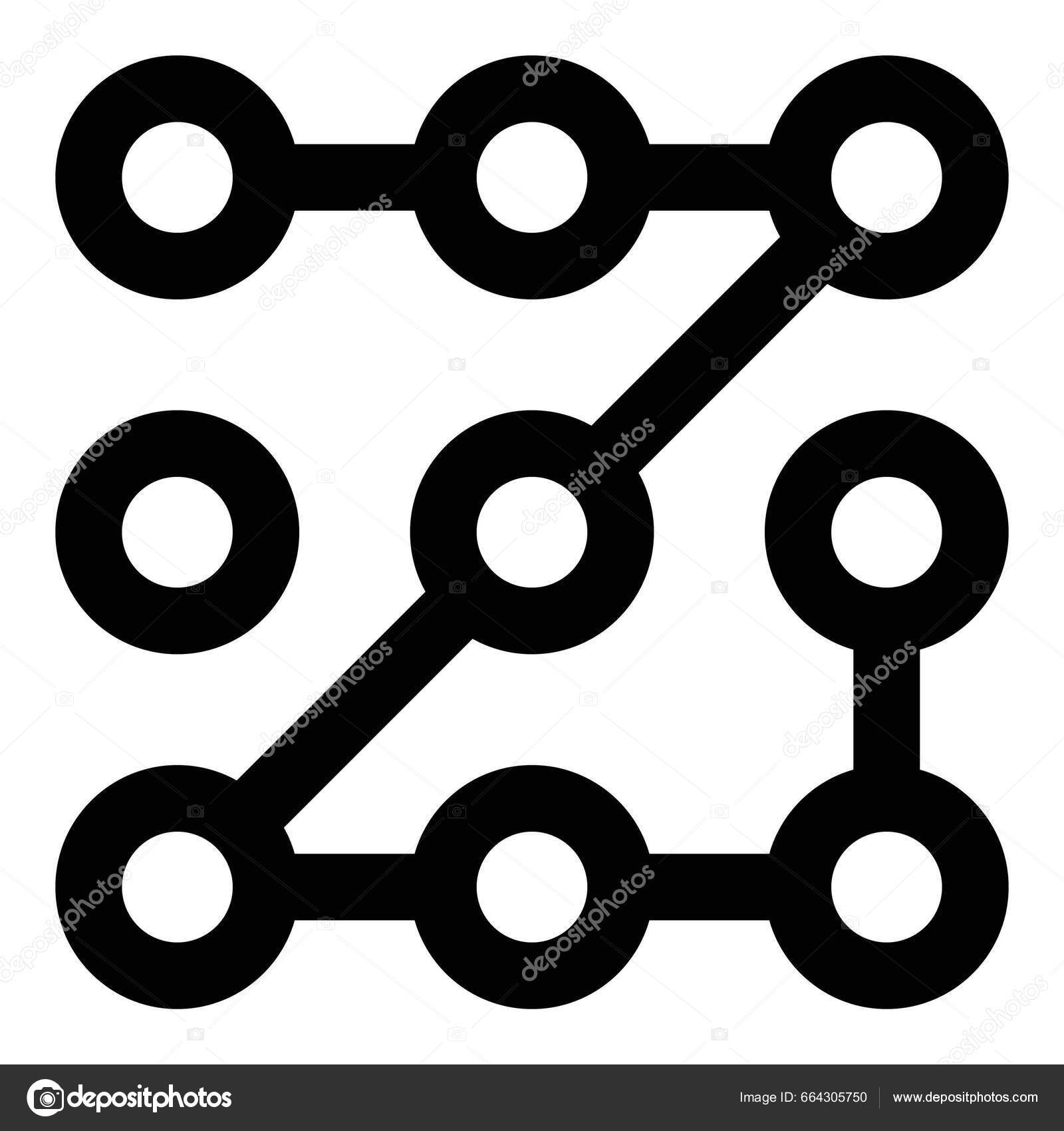 Pattern Lock Gesture Passcode Safety Measure Stock Vector by ©get4net ... Pattern Lock Gesture Passcode Safety Measure Stock Vector by ©get4net ...