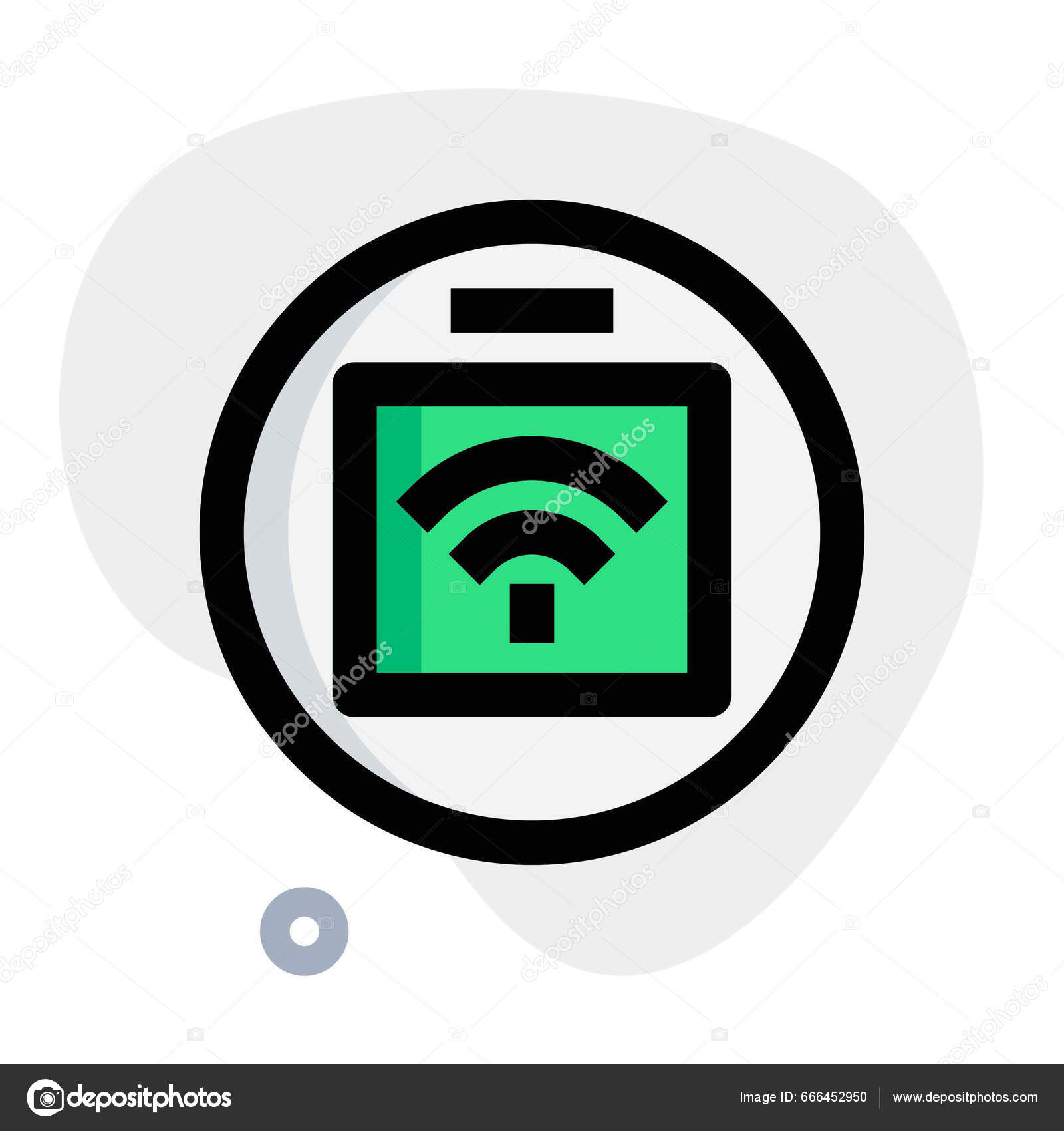 Smart Air Quality Monitor Measuring Pollutants Stock Vector by ©get4net ...