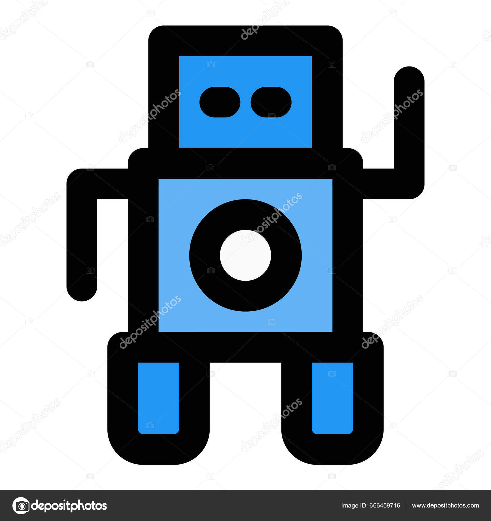 Robot Inteligente Programable Por Ordenador Vector de stock por ...