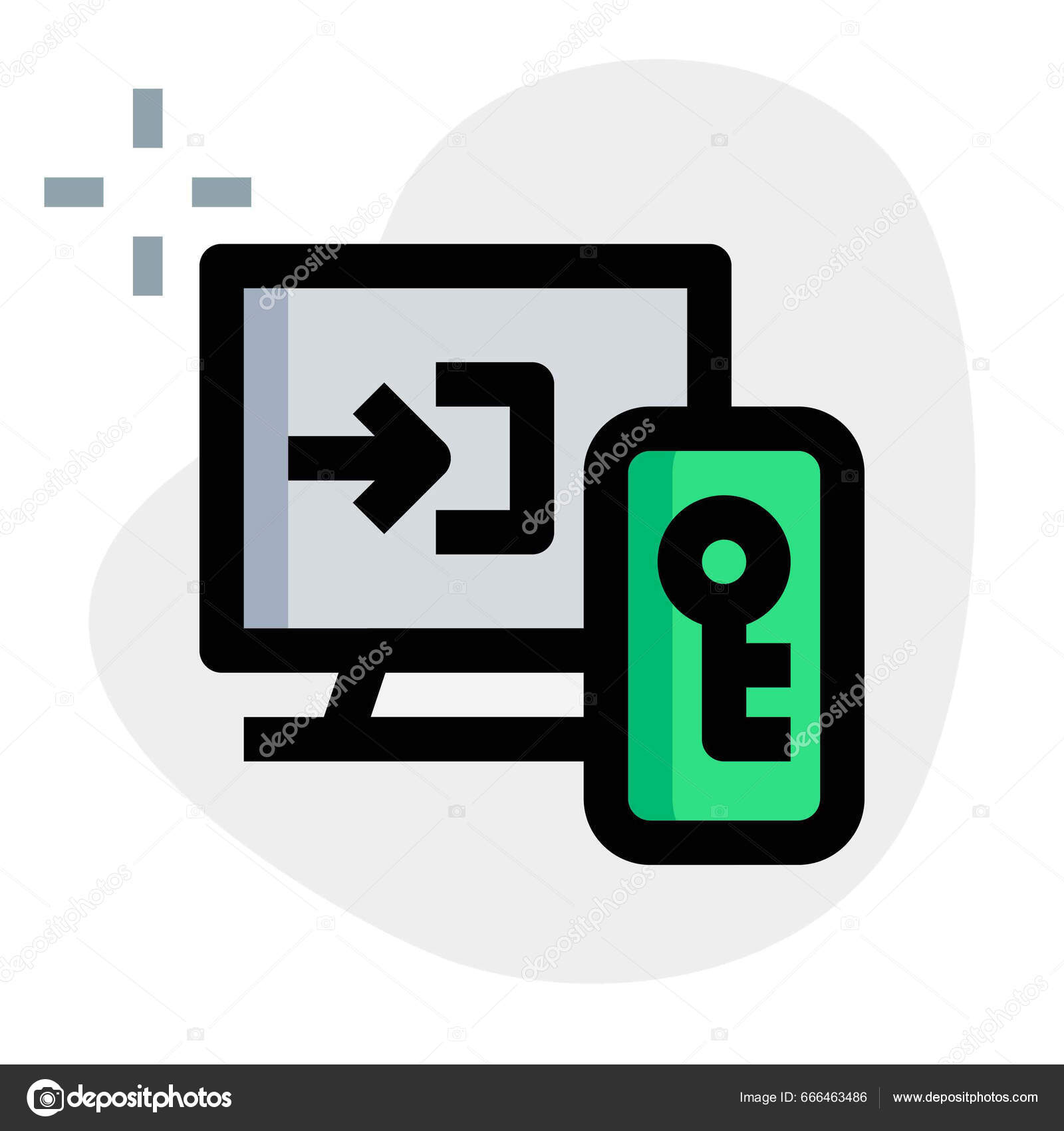 Two Factor Authentication Better Security Stock Vector by ©get4net 666463486