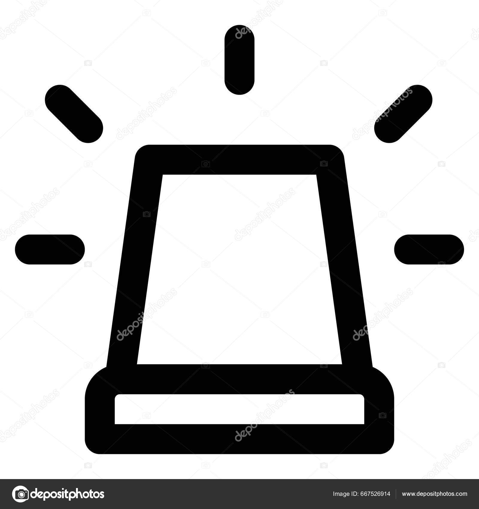 Siren Indicating Alert Security Eruption Stock Vector by ©get4net 667526914