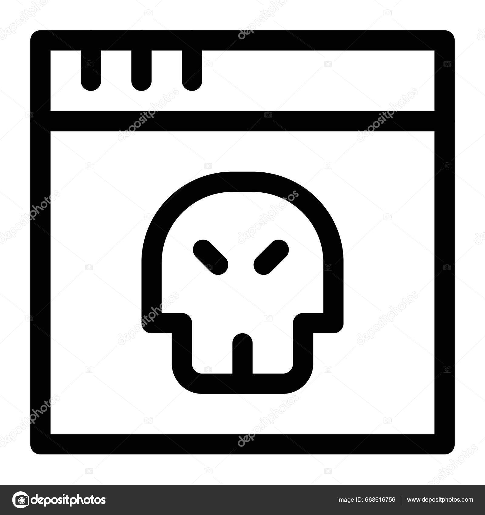 Web Browser Window Erupted Malware Stock Vector by ©get4net 668616756