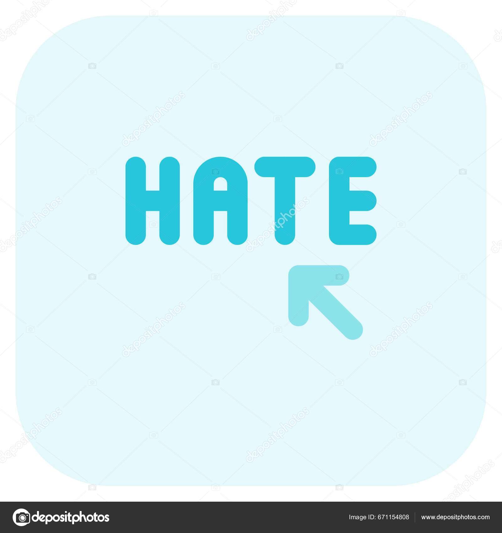 Hate Harsh Language Text Voice Stock Vector by ©get4net 671154808