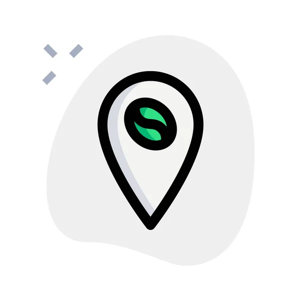 Cafe Location Given Area Map Stock Vector by ©get4net 673850026