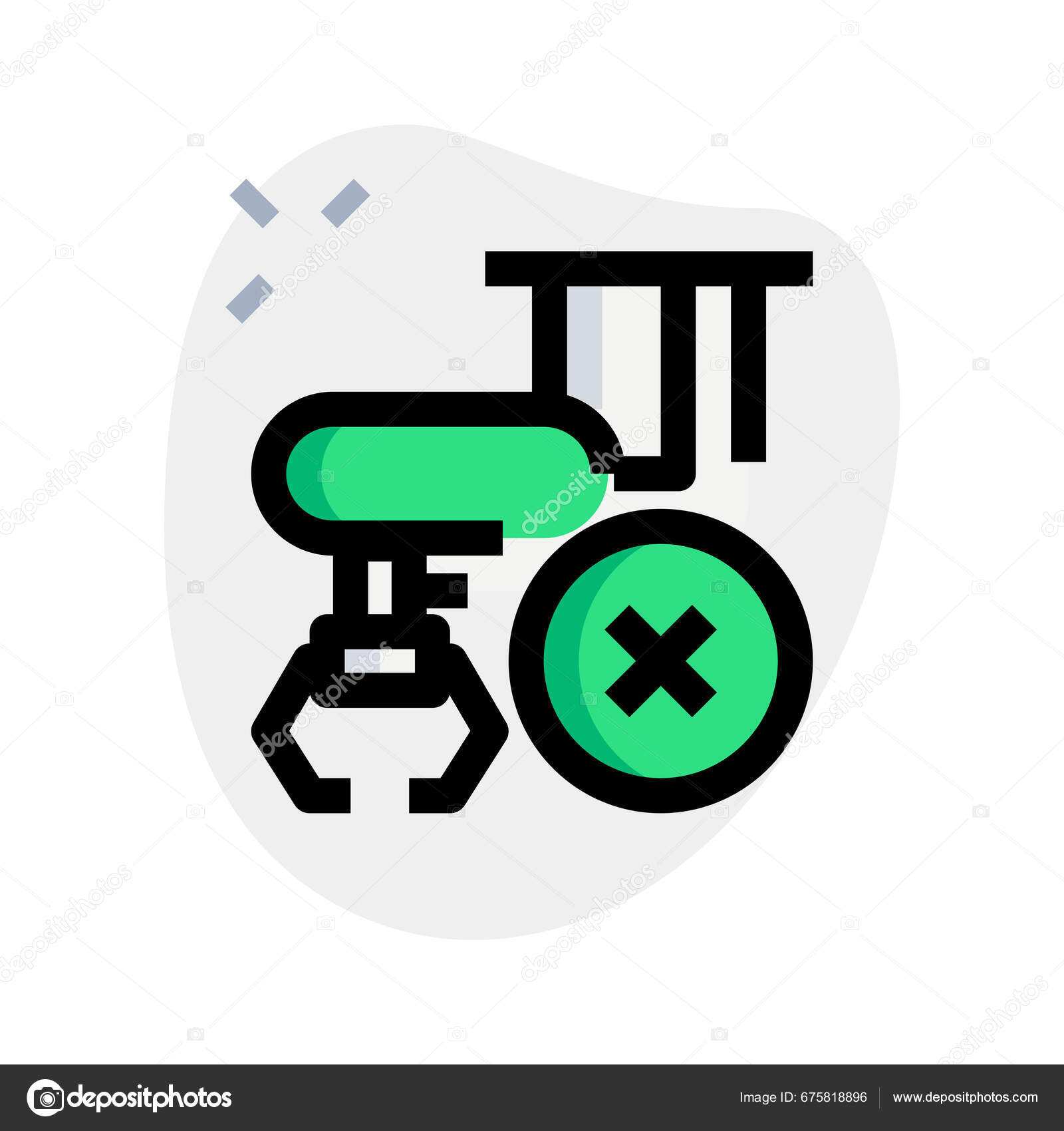 Factory Dismantling Automated Production Machine Stock Vector by ...