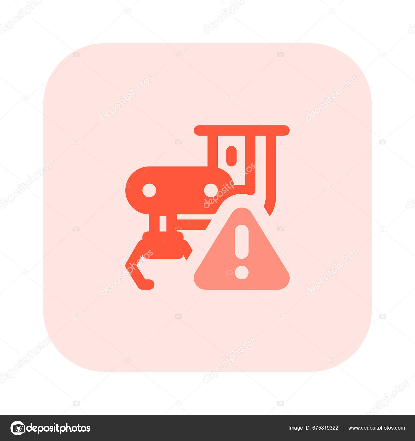 Detección Defectos Una Máquina Fabricación Vector de stock #675819322 ...