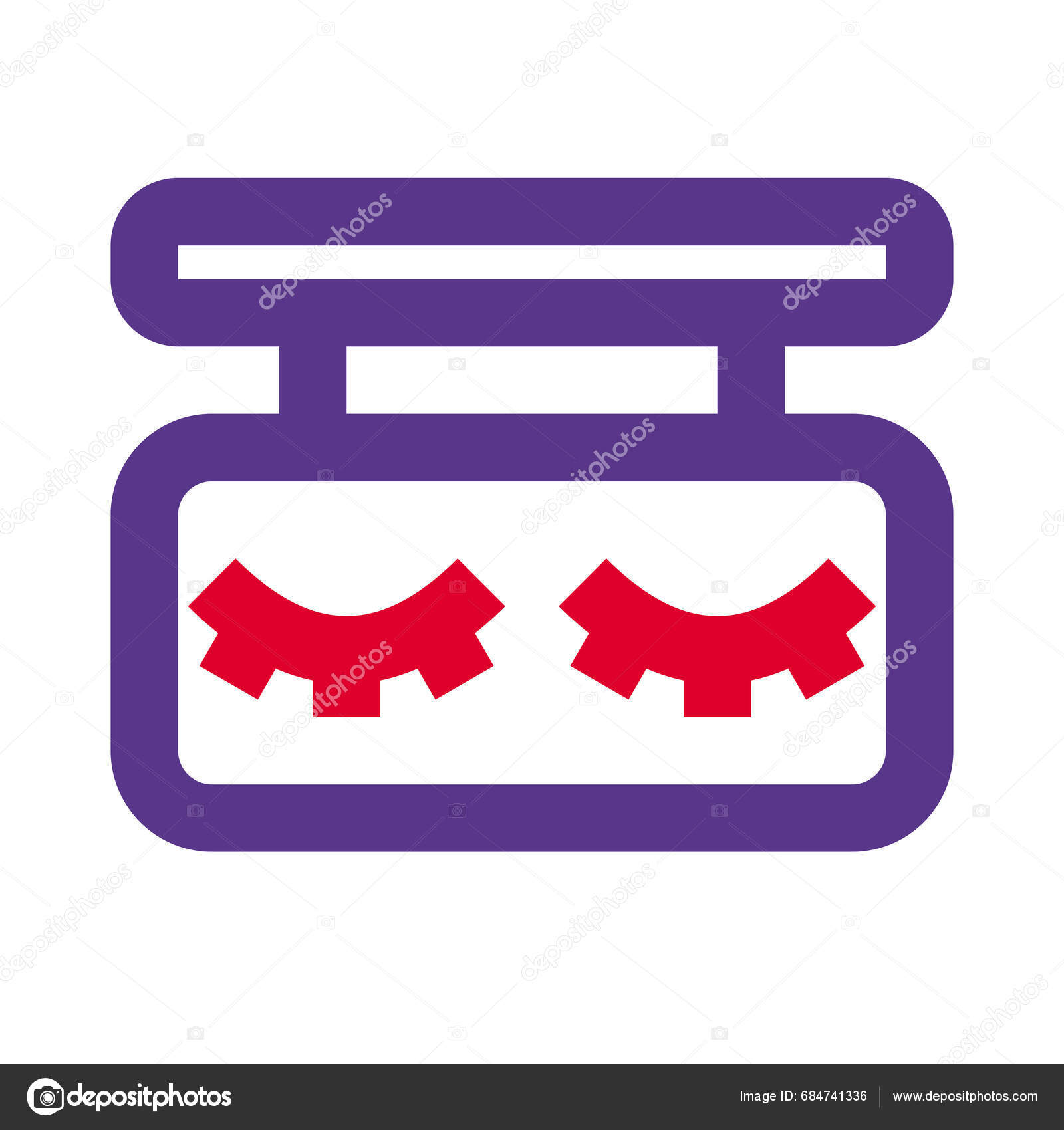 Eyelashes Logotype Beauty Parlor Sign Board Layout Stock Vector by ...