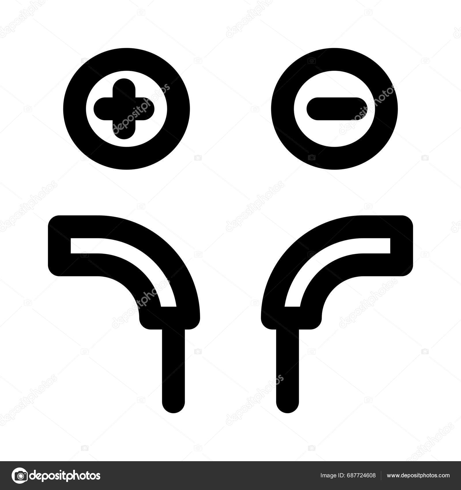 Connection Points Positive Negative Terminals Stock Vector by ©get4net ... Connection Points Positive Negative Terminals Stock Vector by ©get4net ...