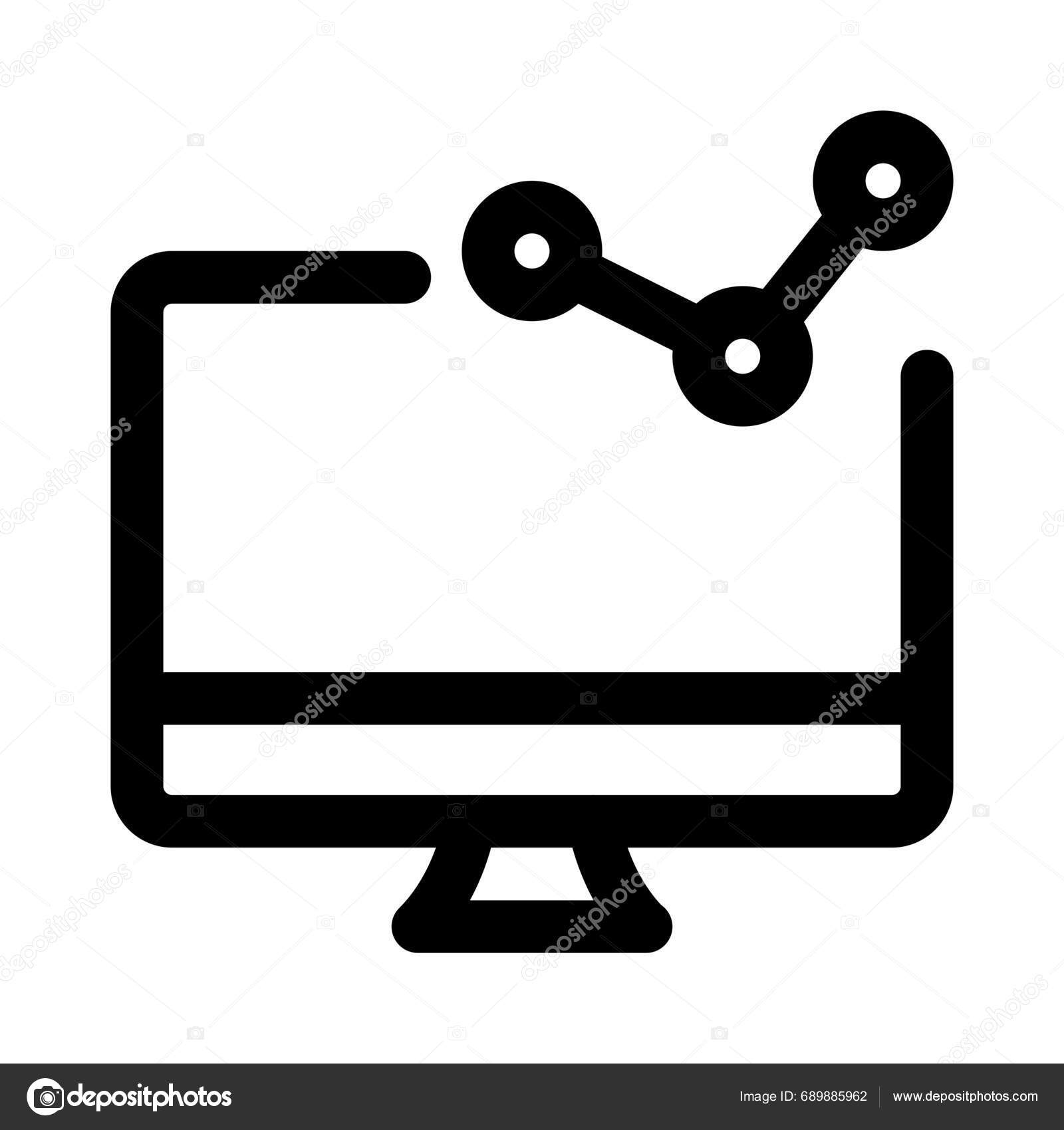 Visual Representation Data Desktop Screen Stock Vector by ©get4net ...