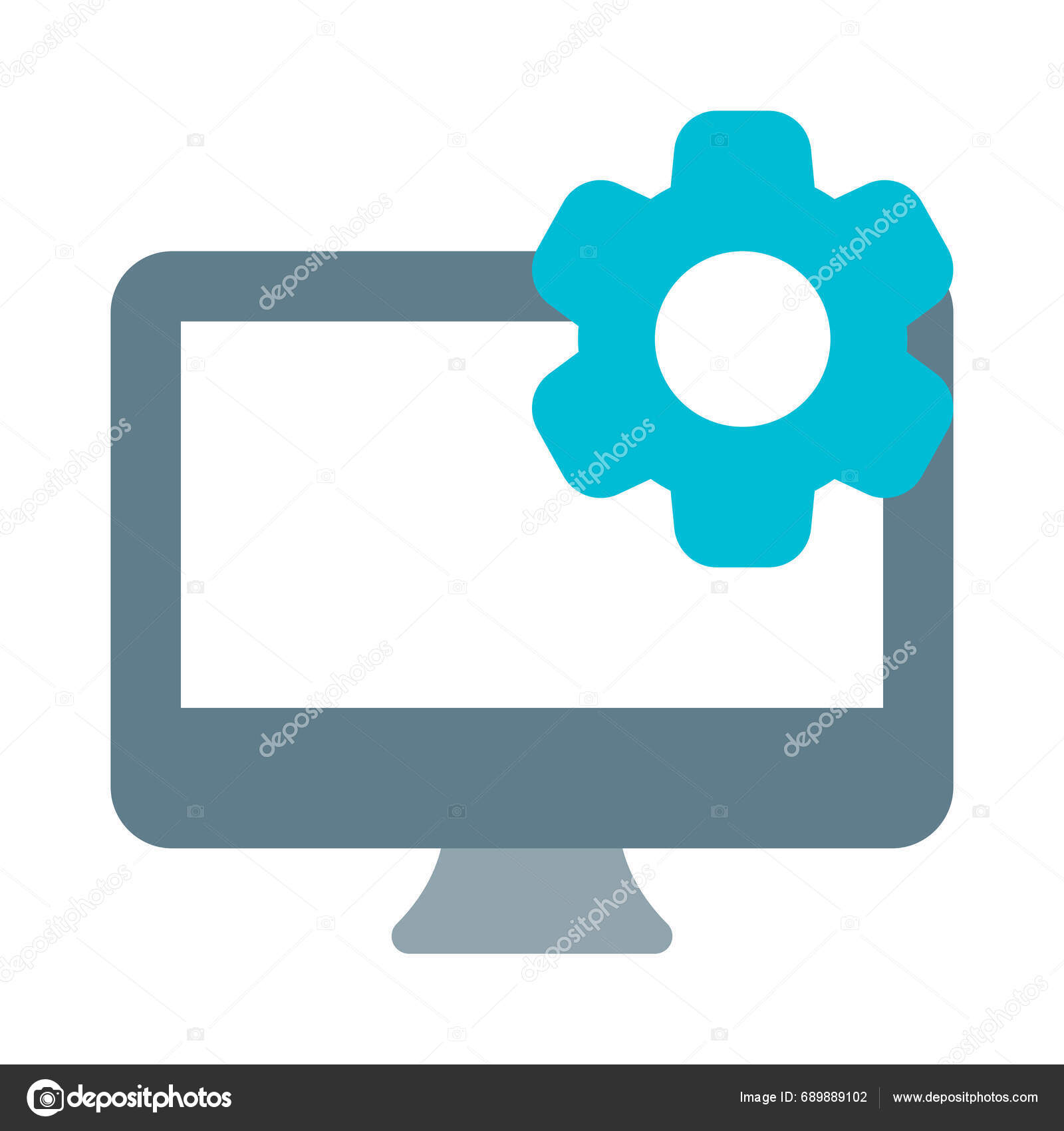 Using Configuration Tool Update Desktop Stock Vector by ©get4net 689889102 Using Configuration Tool Update Desktop Stock Vector by ©get4net 689889102