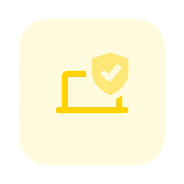 Laptop Protected Robust Security Mechanisms Stock Vector by ©get4net ...