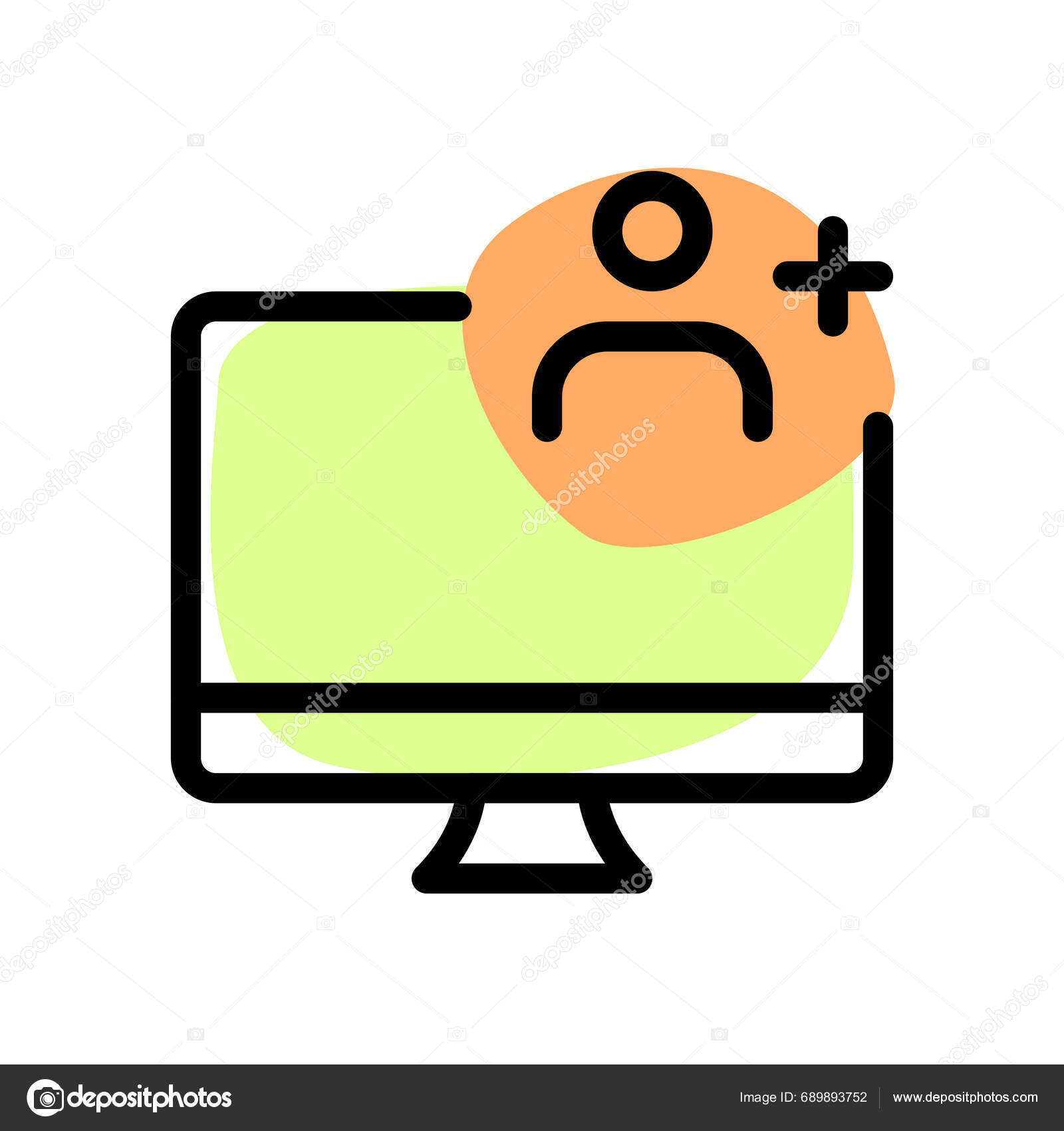 Primary Computer Workspace Controlled User Stock Vector by ©get4net ...