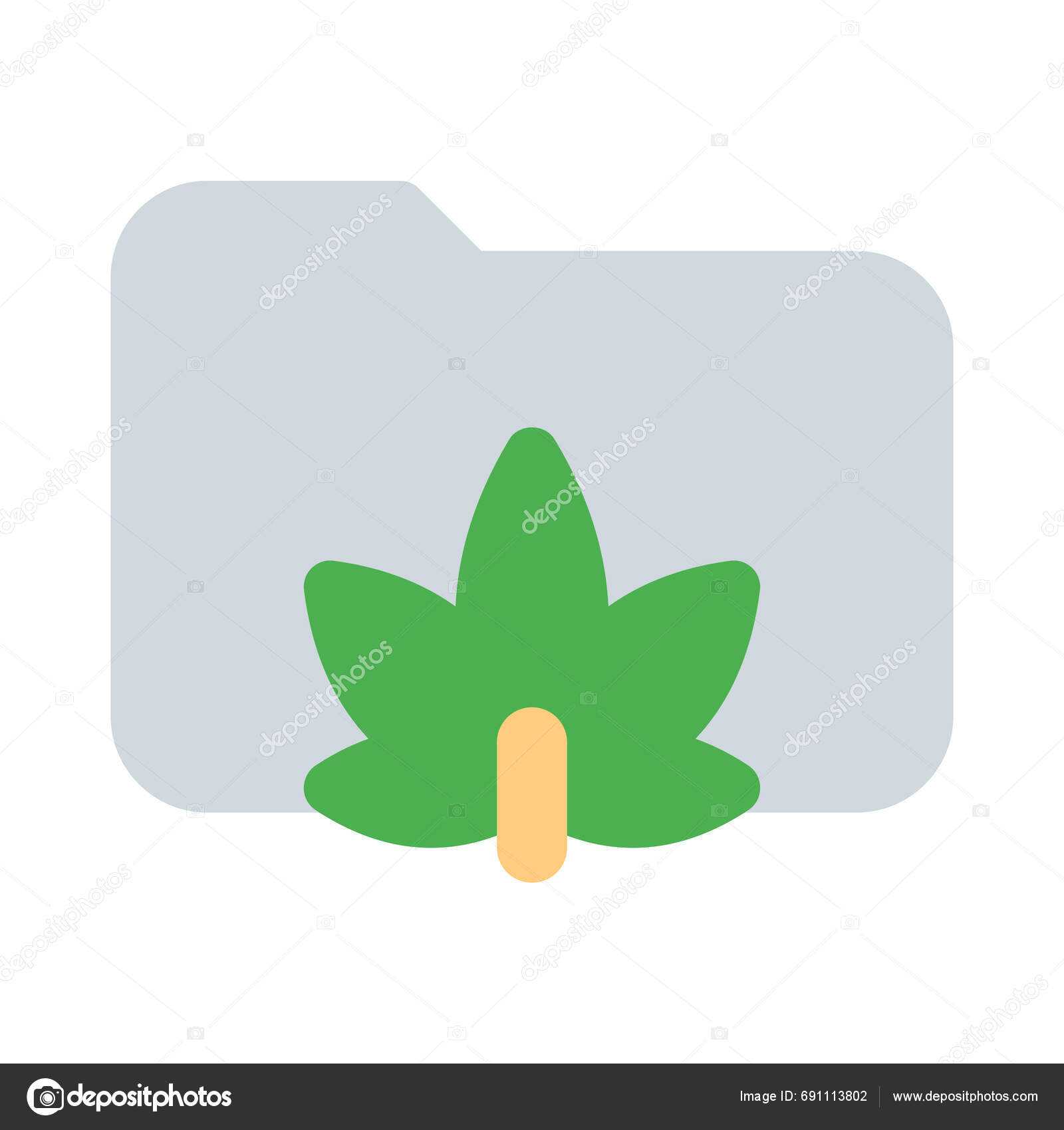 Lab Grown Researched Folder Isolated White Background Stock Vector by ...