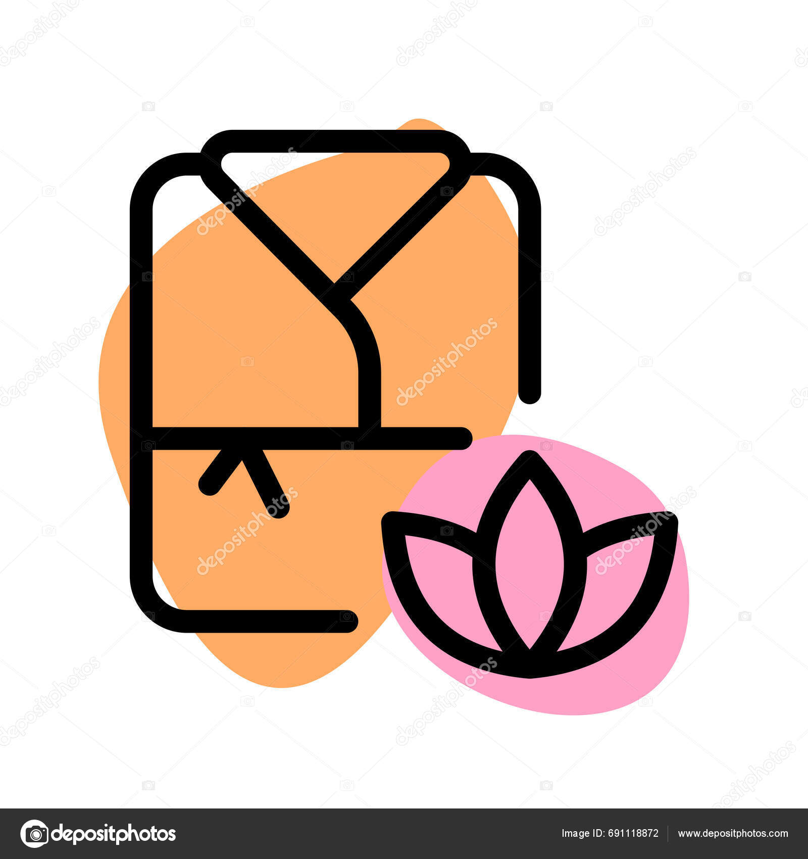 Spa Bathing Suit Isolated White Background Stock Vector by ©get4net ...