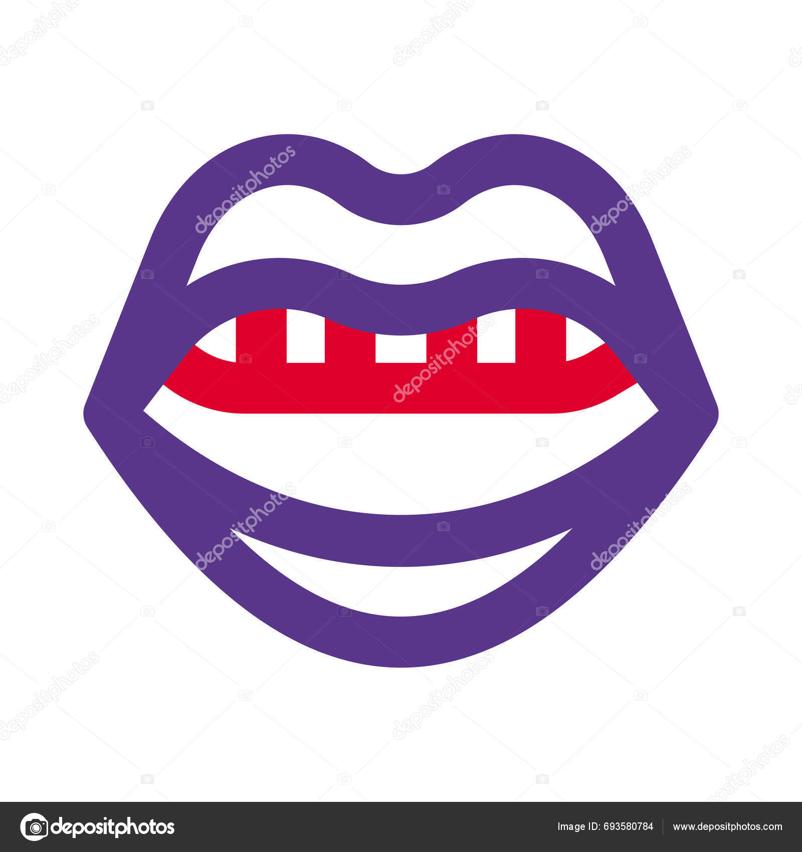 Mouth Oval Shaped Cavity Skull Stock Vector by ©get4net 693580784