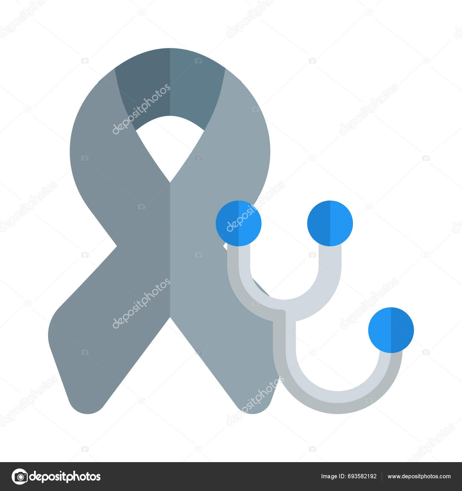 Medical Support Cancer Patient Isolated White Background Stock Vector ...