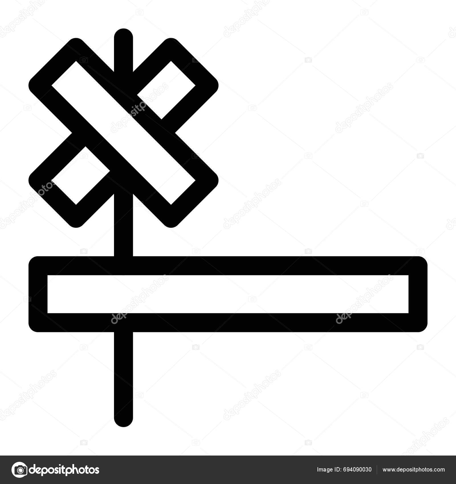 Using Barricades Safeguard Railroad Crossings Stock Vector by ©get4net ... Using Barricades Safeguard Railroad Crossings Stock Vector by ©get4net ...
