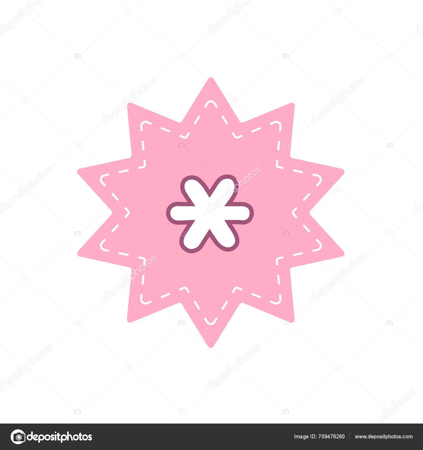 Asterisk Symbol Design Emblem Stock Vector by ©get4net 709478260
