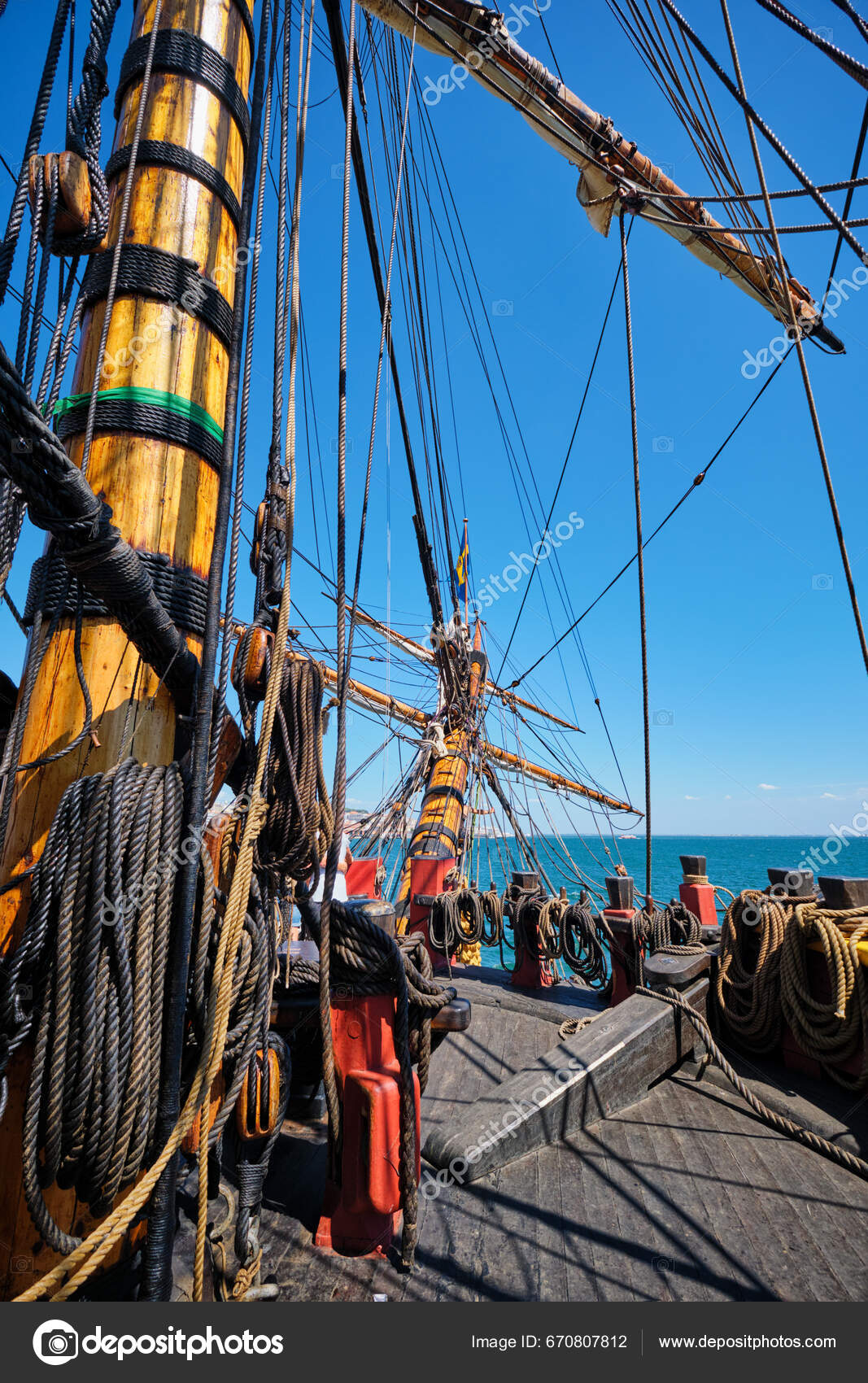Old Sailing Ship Deck