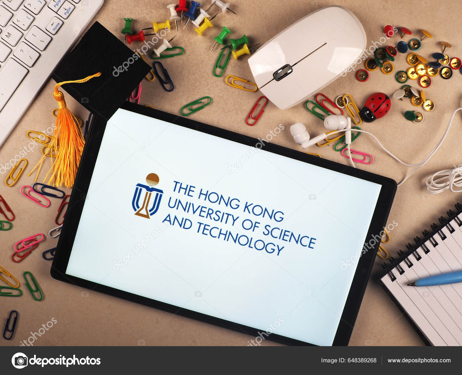 Photo Illustration Hong Kong University Science Technology Logo Seen Displayed Stock Editorial
