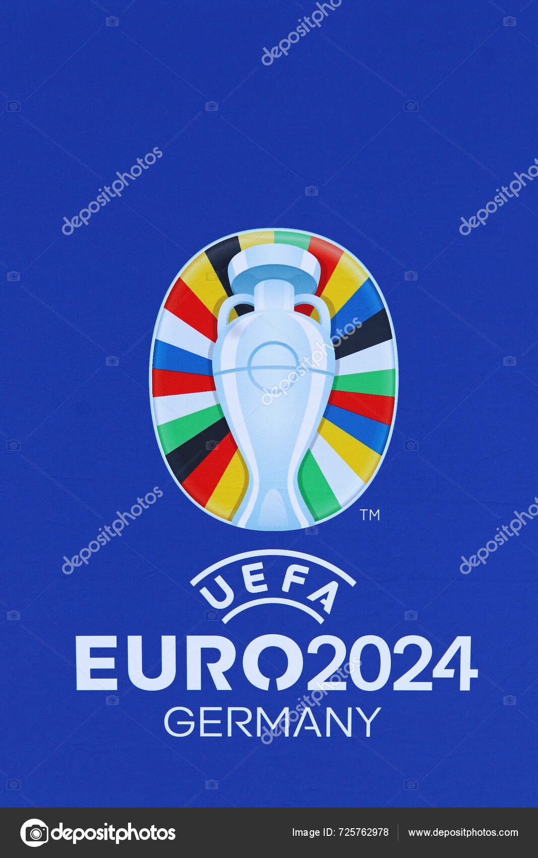 Berlin Germany June 2024 Uefa Euro 2024 Logo Singage Seen — Stock ...