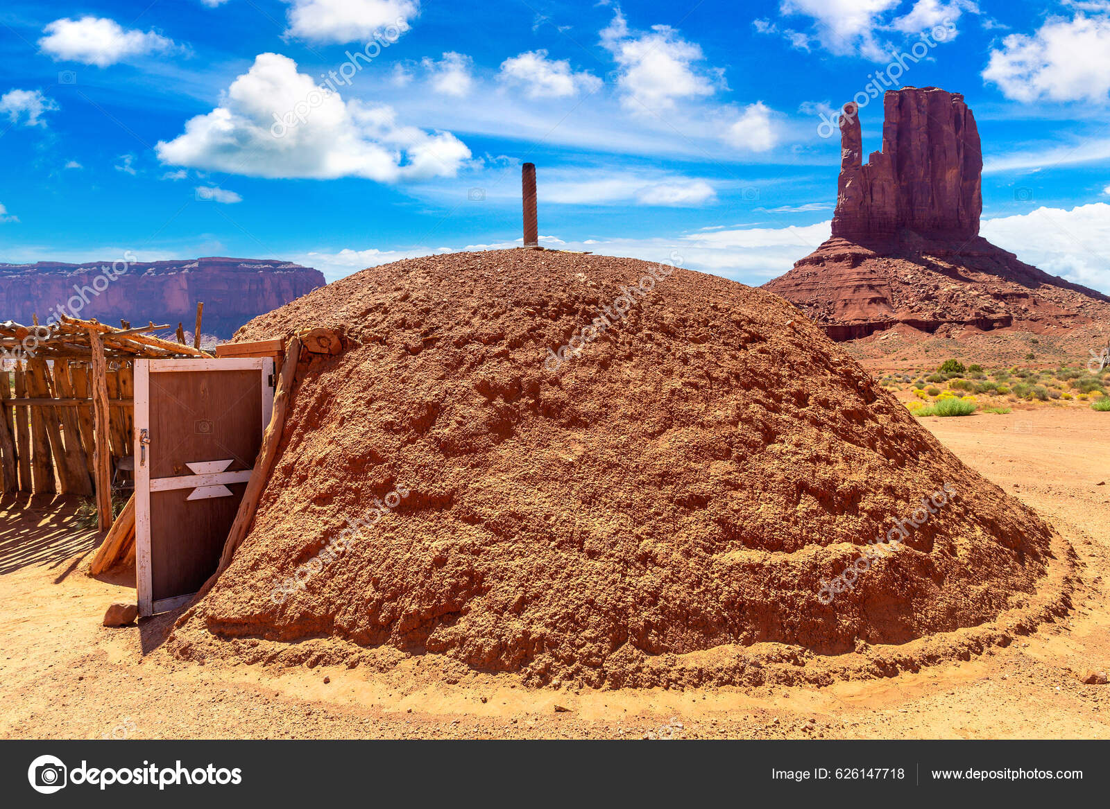 Navajo Indians Hogans