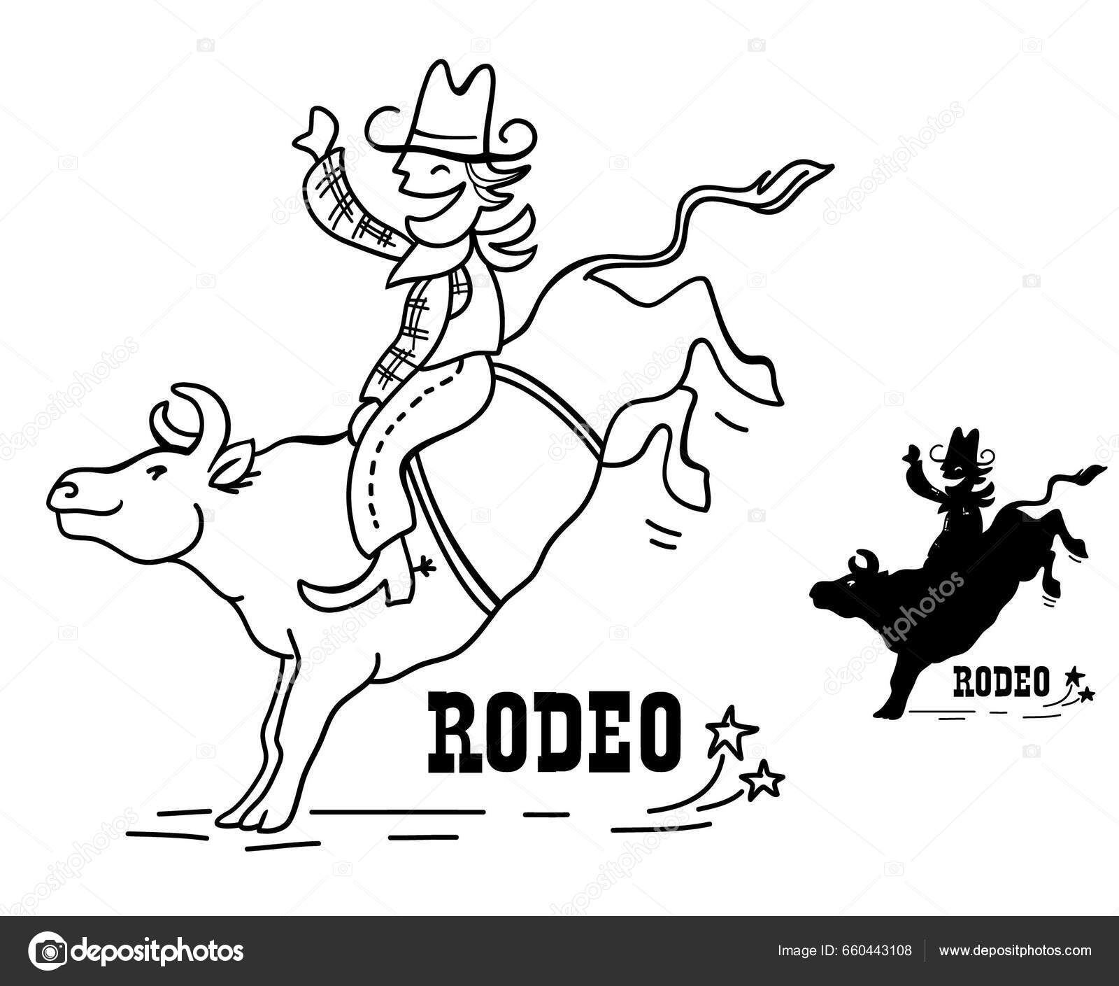 Images De Rodéo De Dessin Animé Drôle