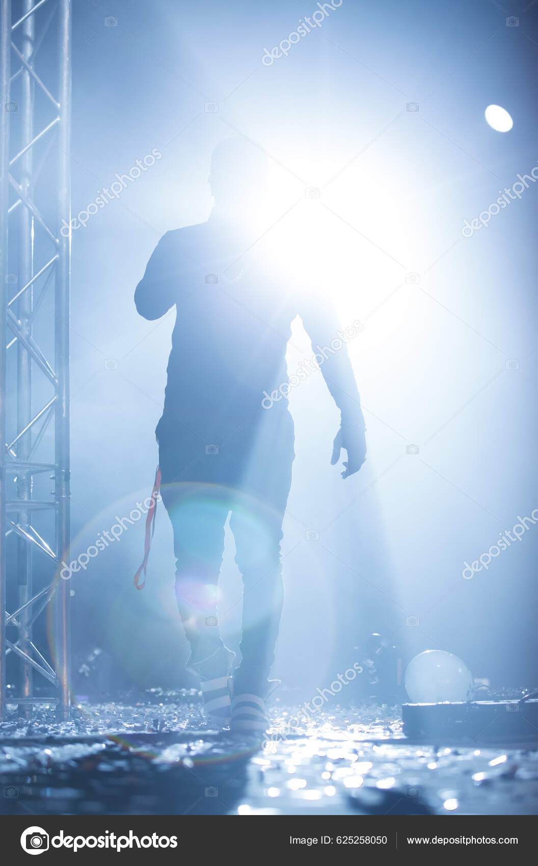 Rapper With Mic Silhouette