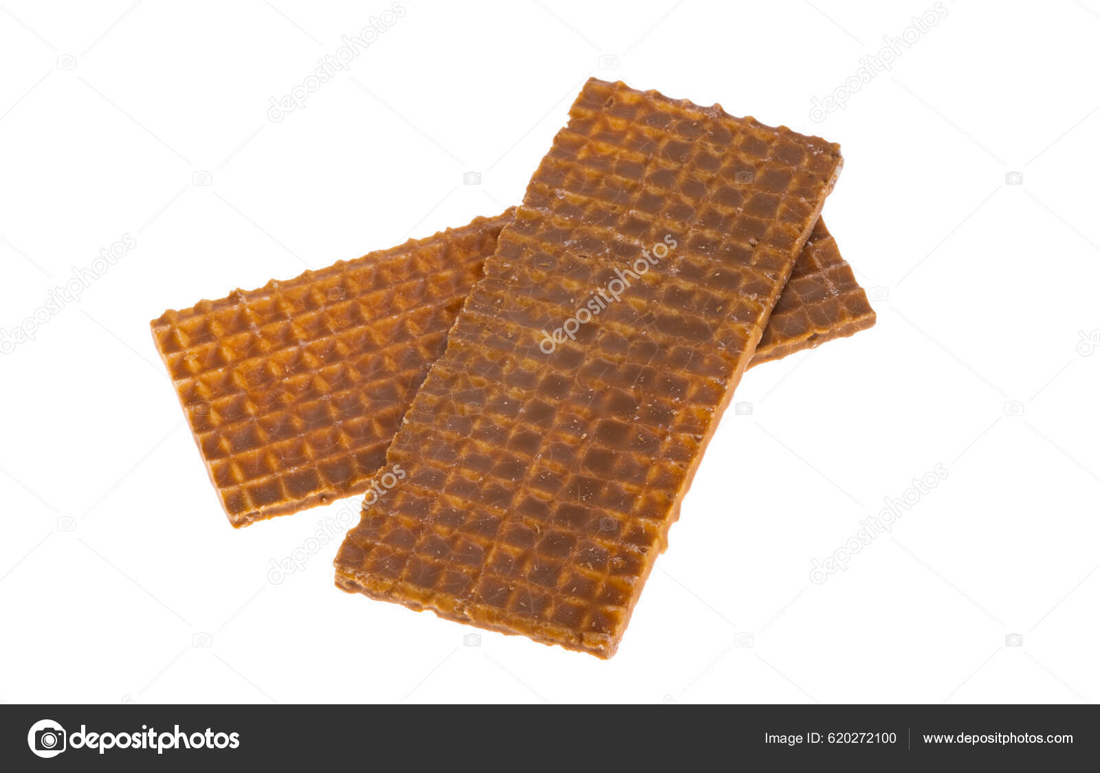 Waffles Toffee Isolated White Background Stock Photo by ©ksena32 620272100