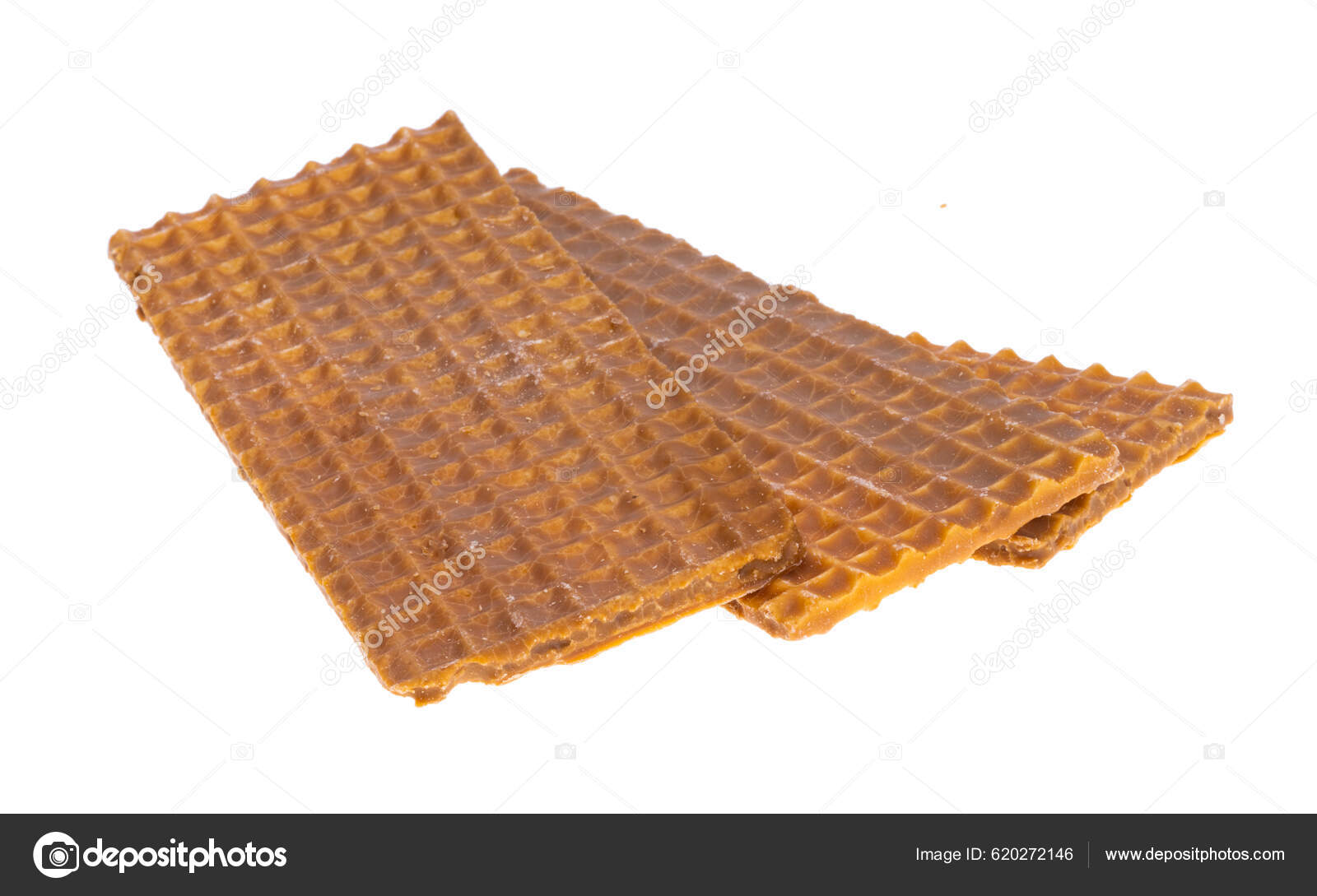 Waffles Toffee Isolated White Background — Stock Photo © ksena32 #620272146