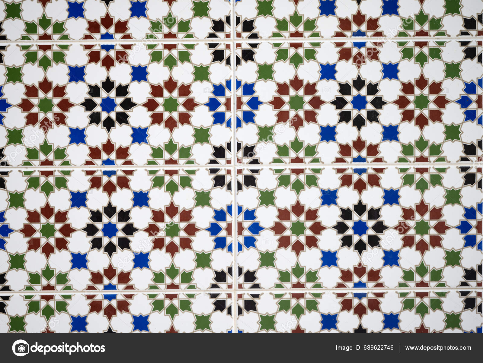 Spanish Tile Texture Background Close — Stock Photo © ksena32 #689622746