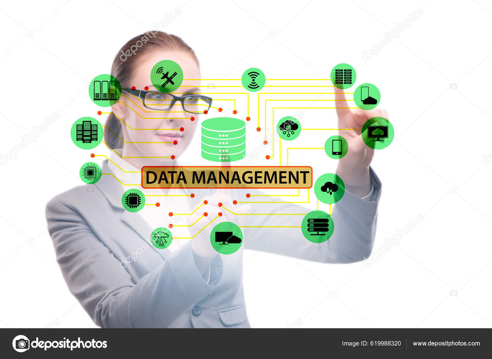 Business People Data Management Concept — Stock Photo © Elnur_ #619988320