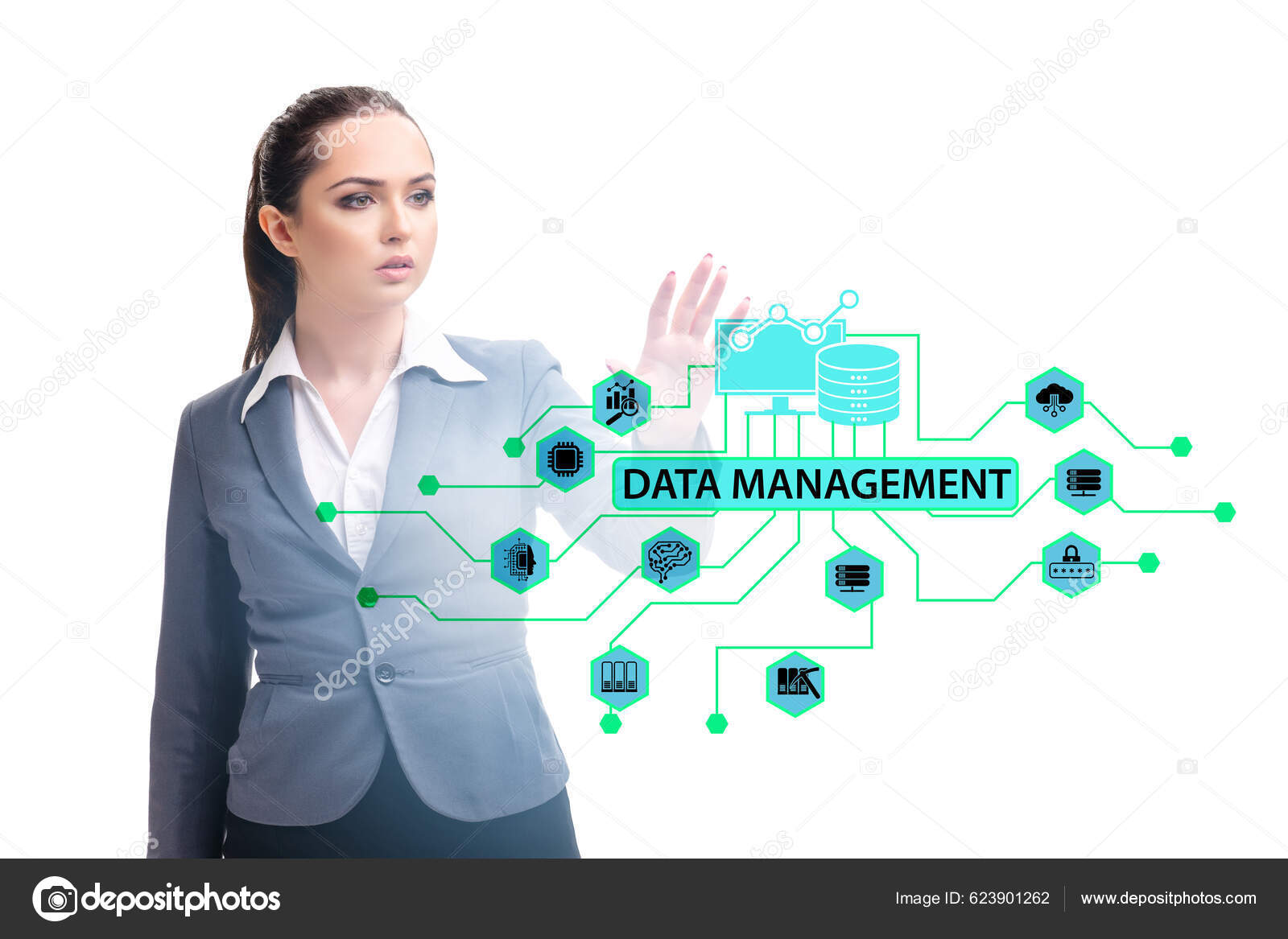 Business People Data Management Concept — Stock Photo © Elnur_ #623901262