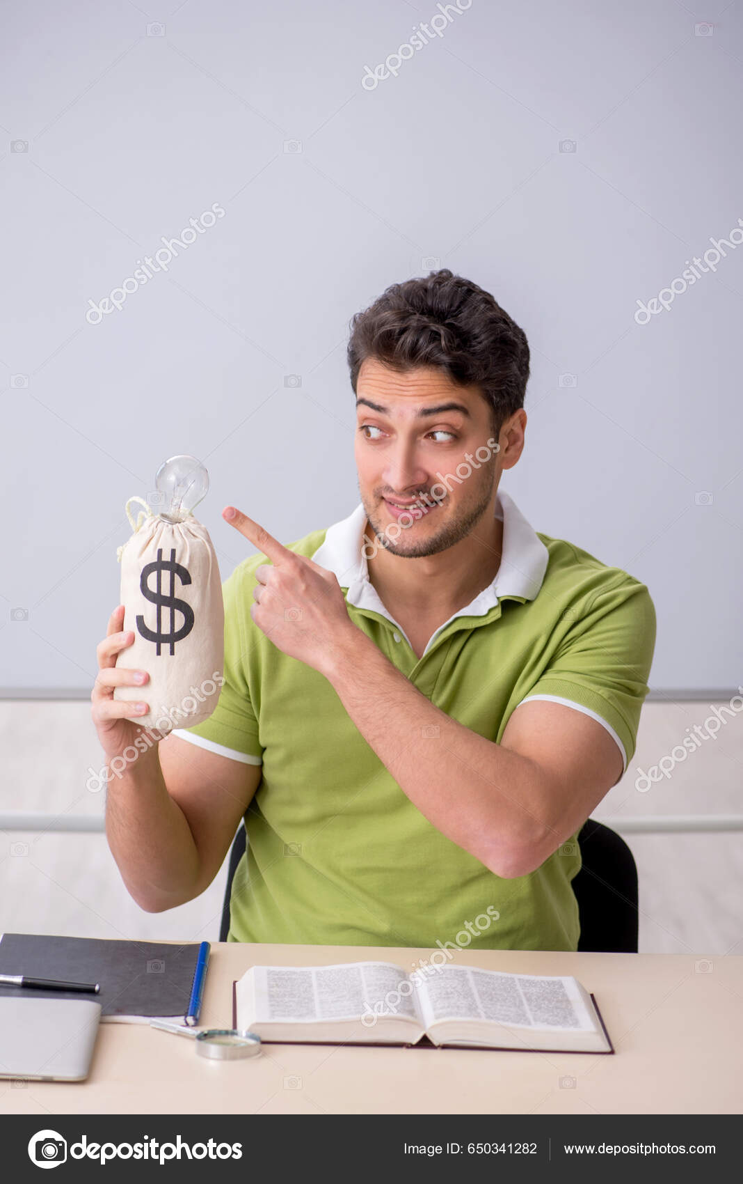 Young Student Expensive Education Concept — Stock Photo © Elnur_ #650341282