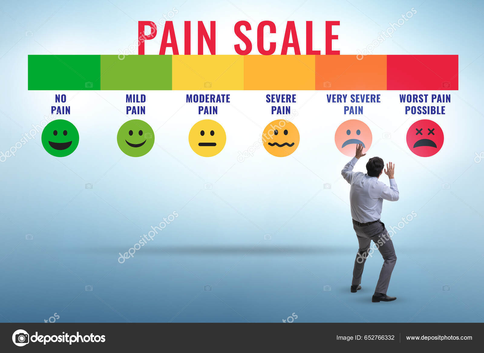Concept Pain Scale Moderate Strong Stock Photo by ©Elnur_ 652766332 Concept Pain Scale Moderate Strong Stock Photo by ©Elnur_ 652766332